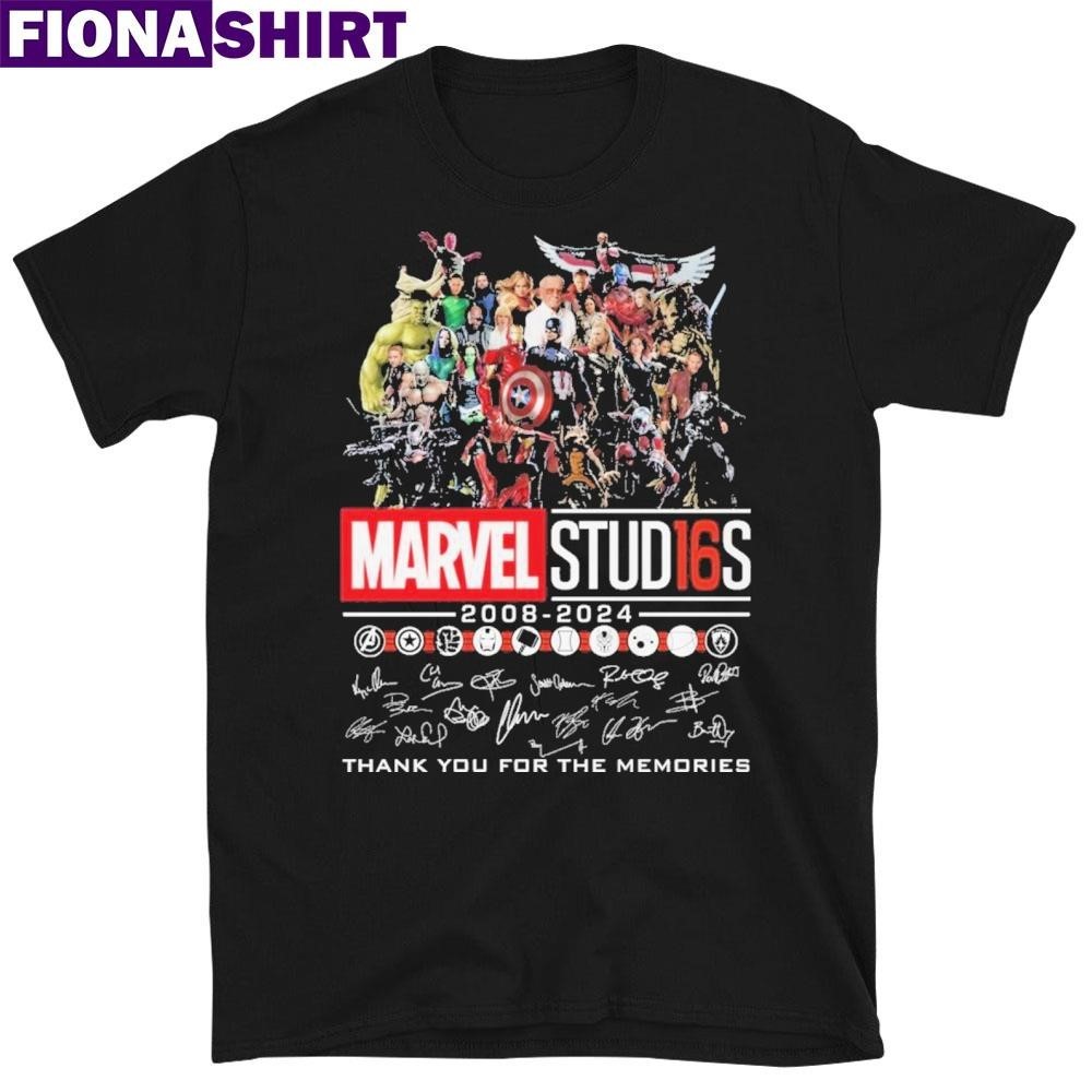 Marvel Studios 2008-2024 Signature Thank You For The Memories Shirt ...