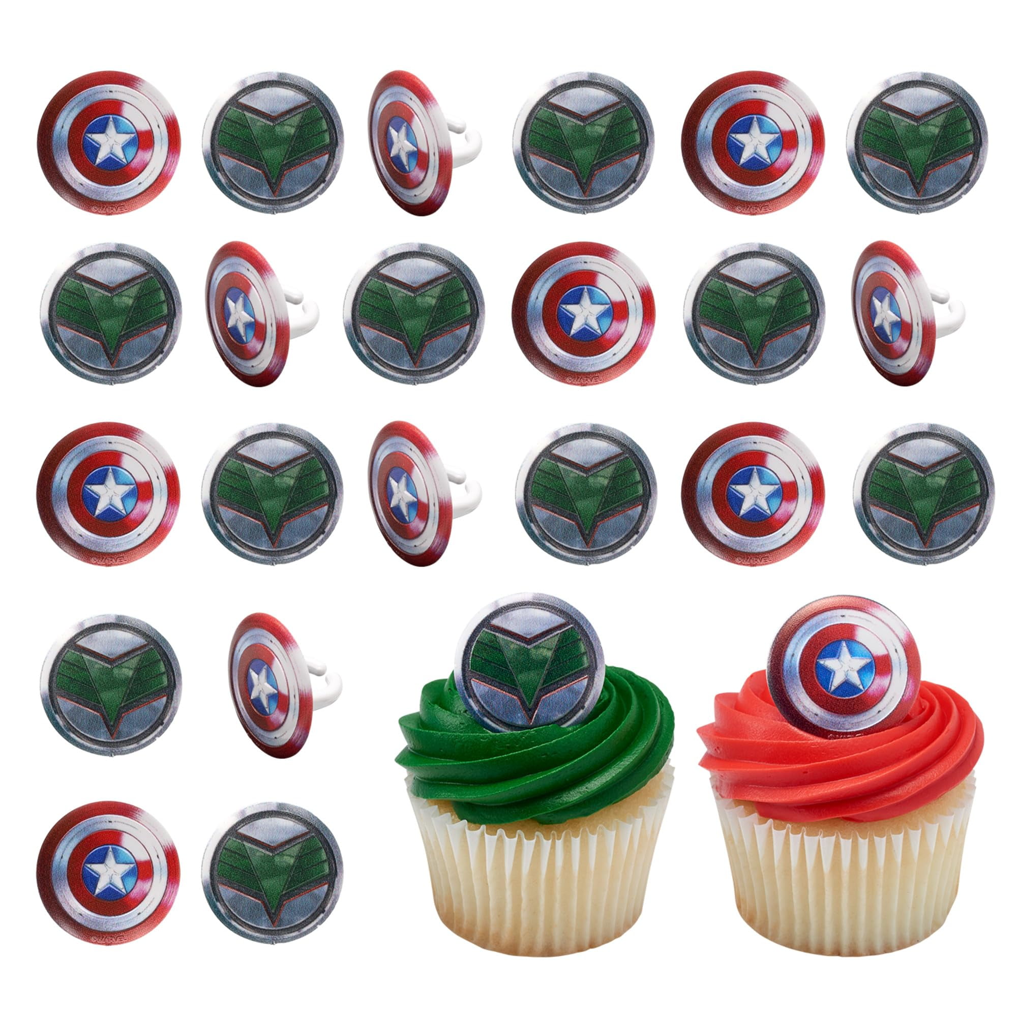 Marvel Studios' Captain America: Brave New World Cupcake Rings, 24 ...
