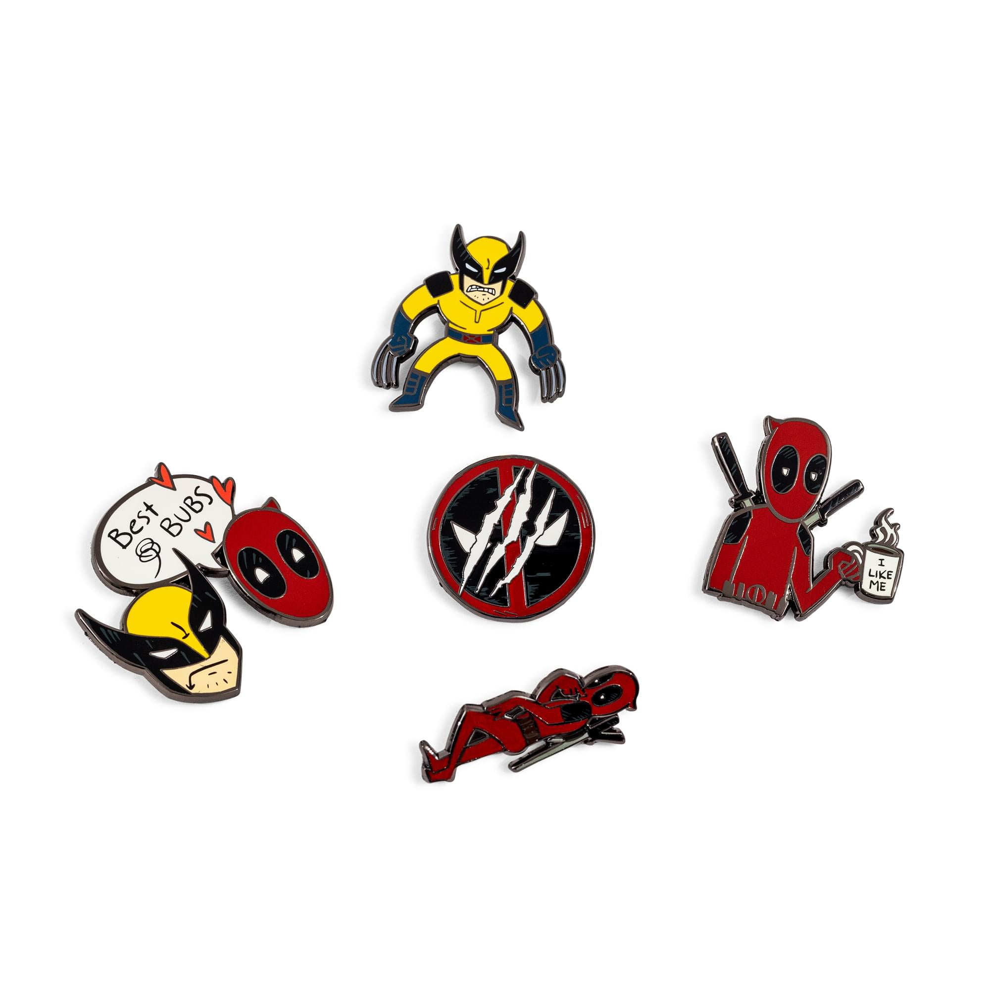 Marvel Studios Deadpool & Wolverine 5-Piece Enamel Pin Set - Walmart.com