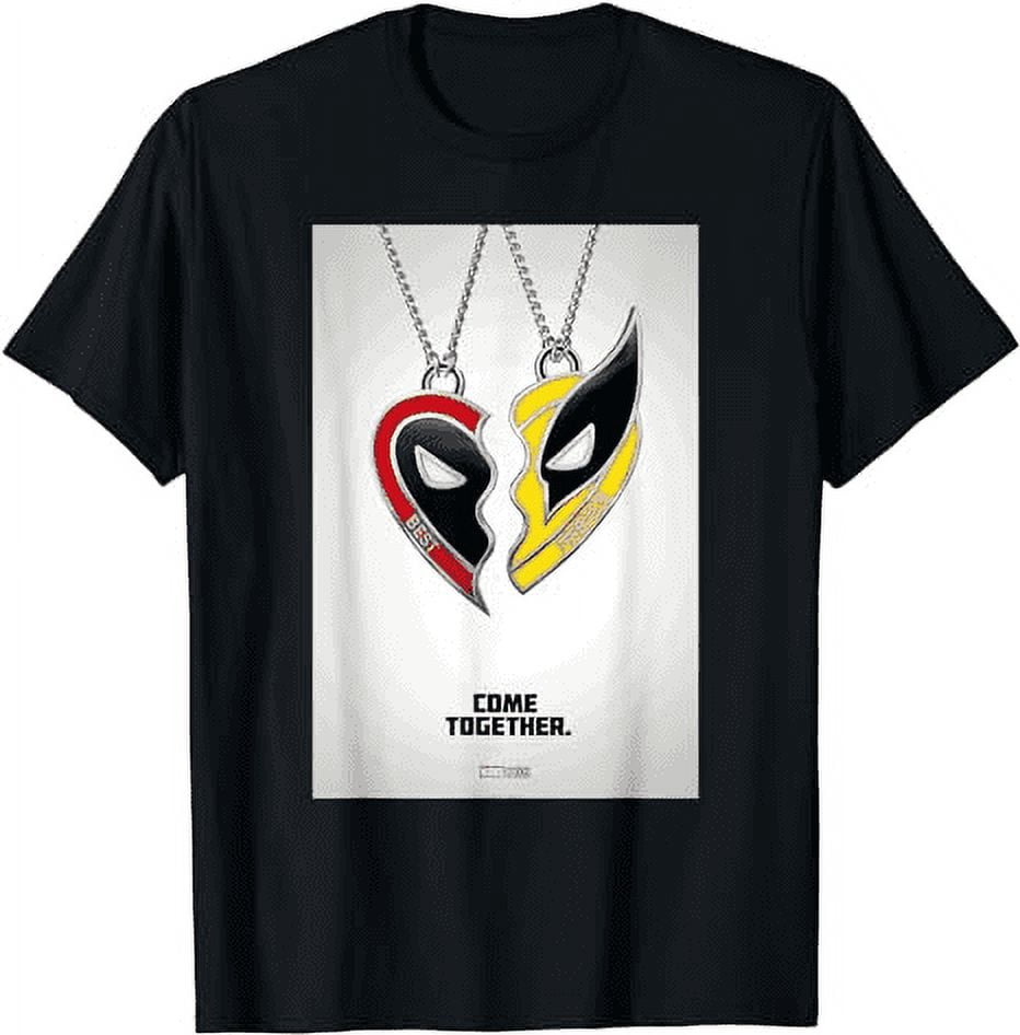 Marvel Studios Deadpool Wolverine Friends Heart Poster T-Shirt ...