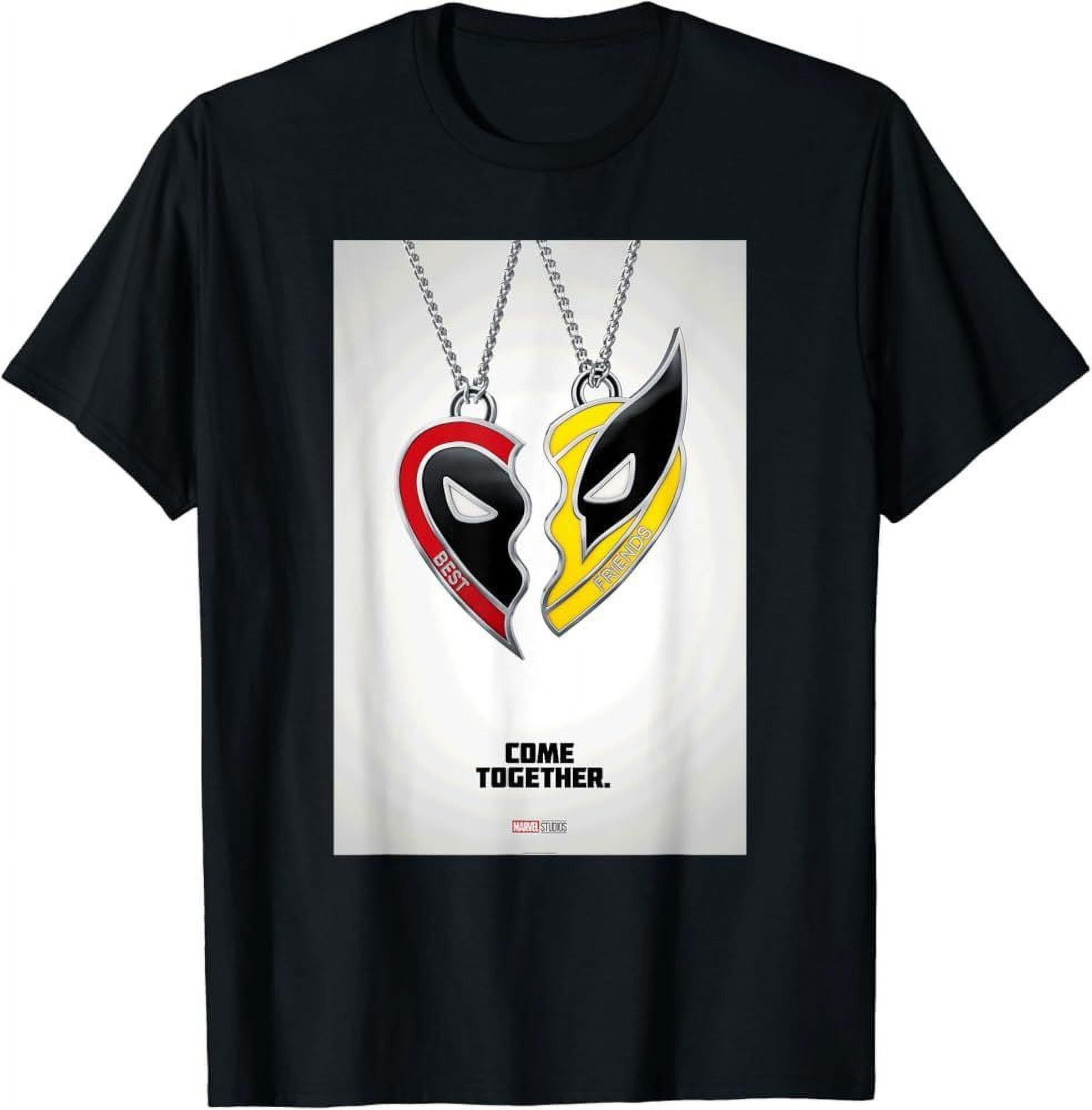 Marvel Studios Deadpool Wolverine Friends Heart Shirt - Walmart.com