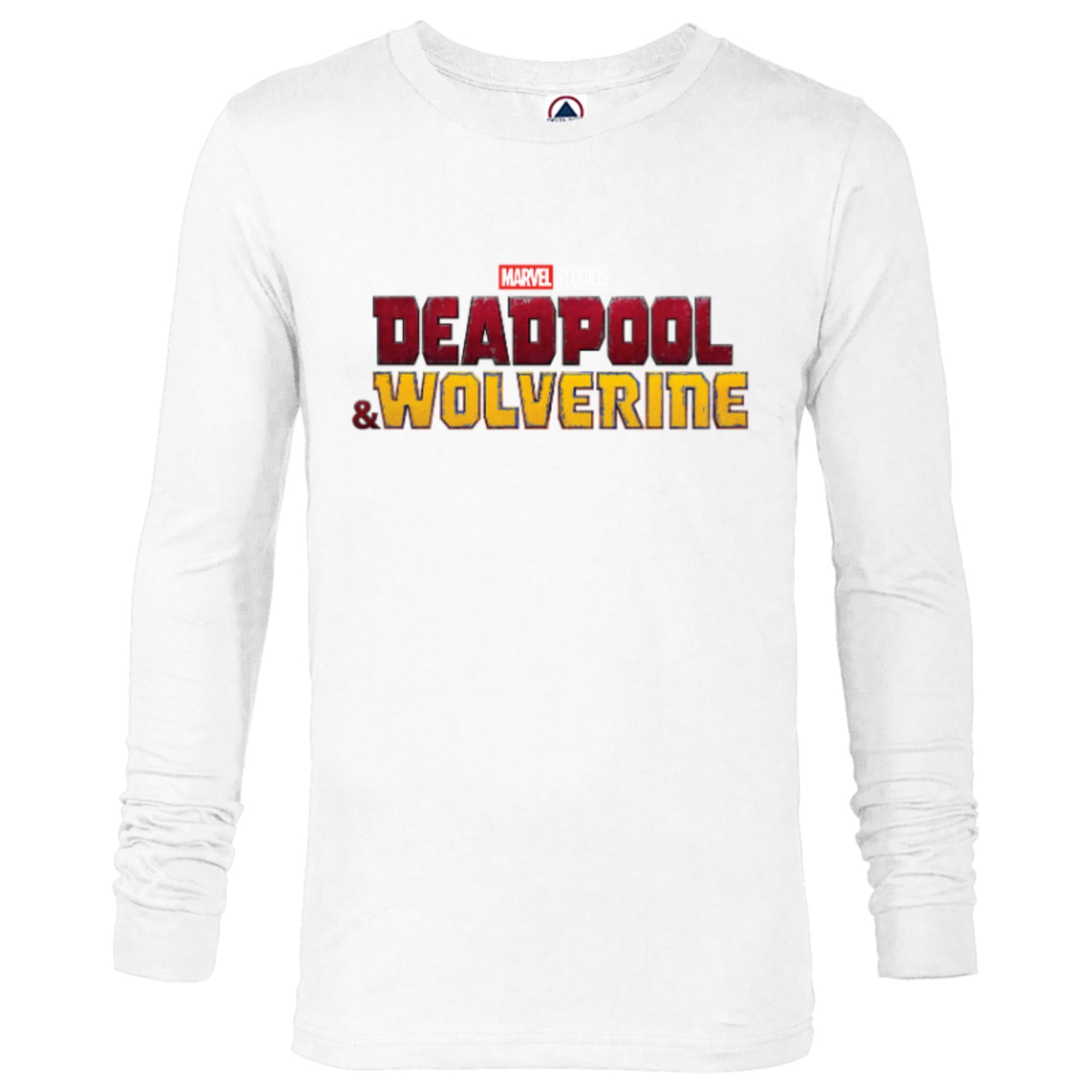 Marvel Studios Deadpool & Wolverine Official Movie Logo- Long Sleeve T-Shirt for Men ...