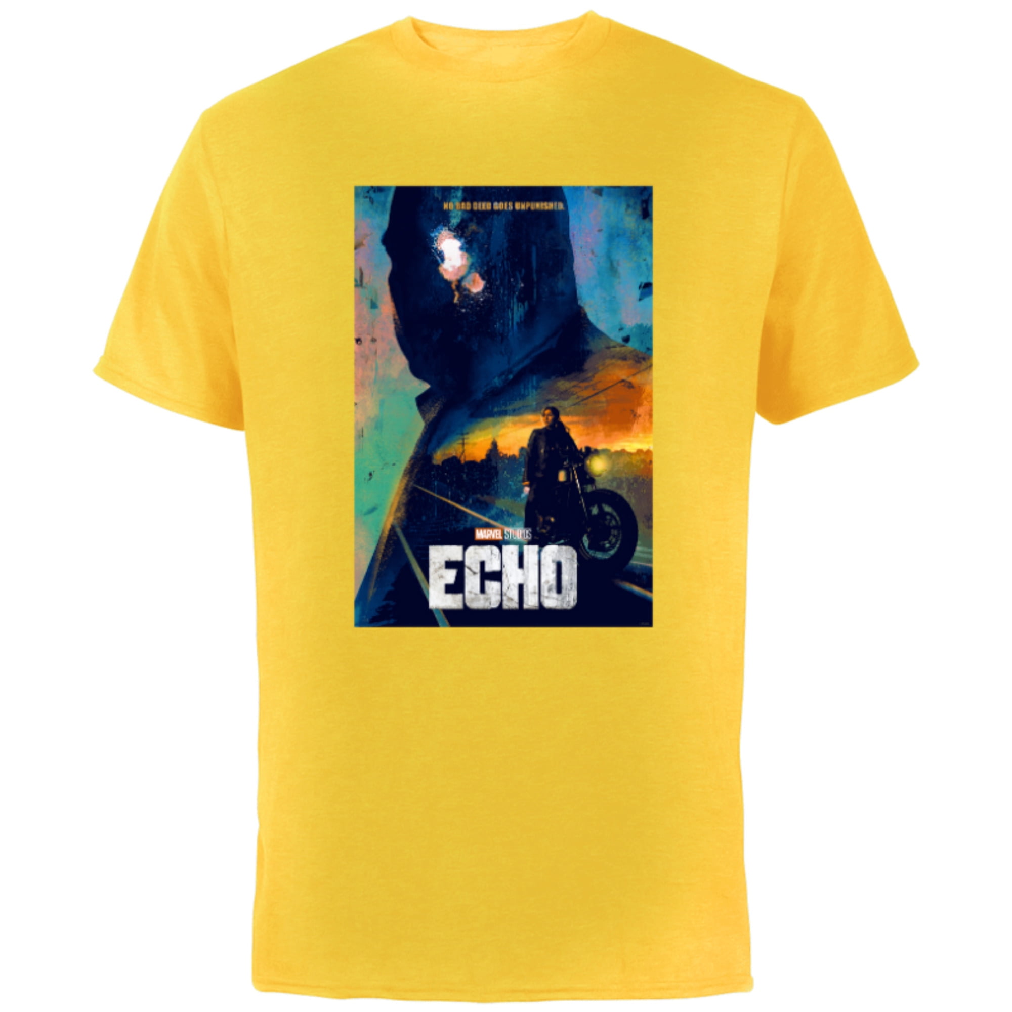 Marvel Studios Echo TV Series Maya Kingpin Logo & Poster Art - Short Sleeve Cotton T-Shirt for ...