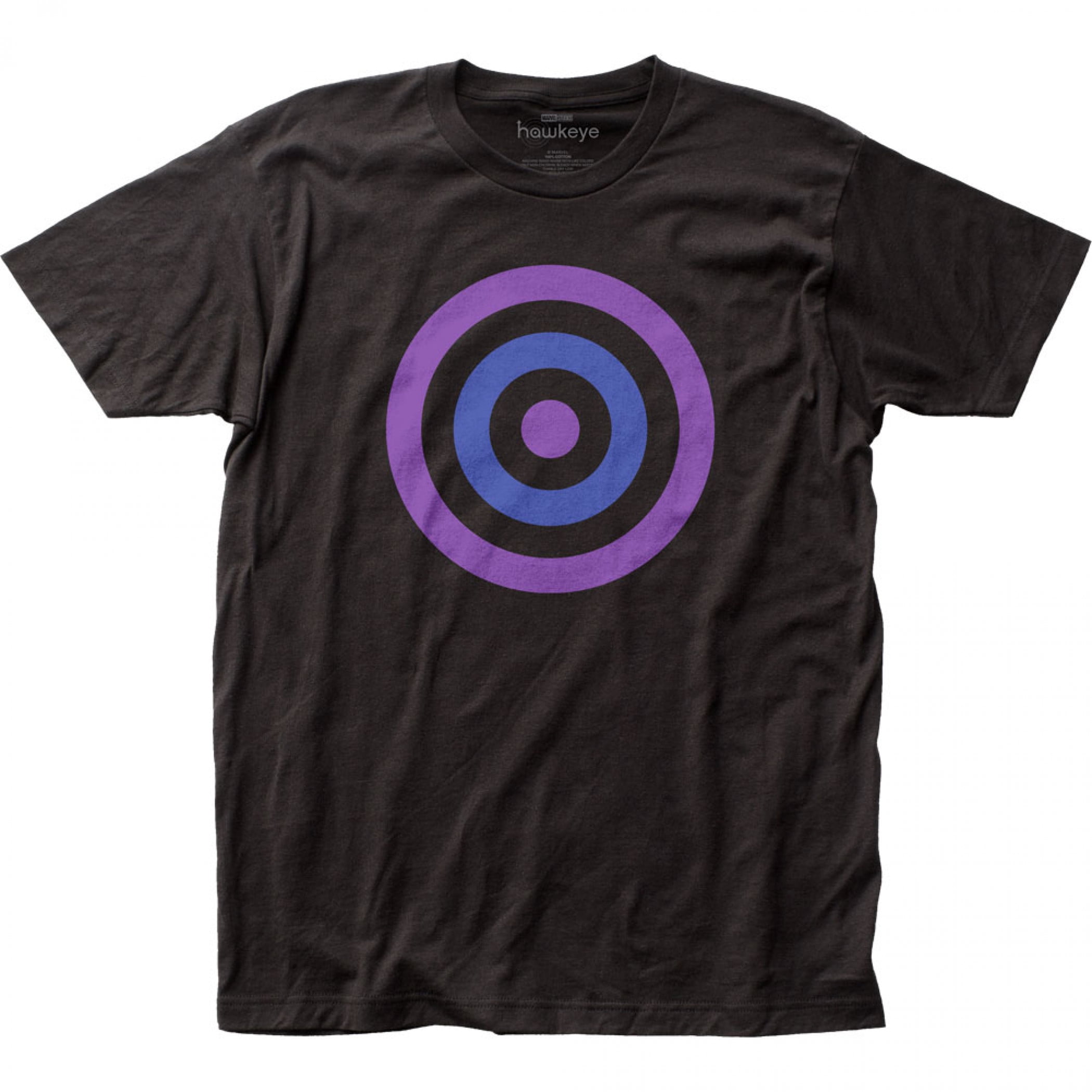Marvel Studios Hawkeye Series Bullseye Symbol Black T-Shirt-Medium ...