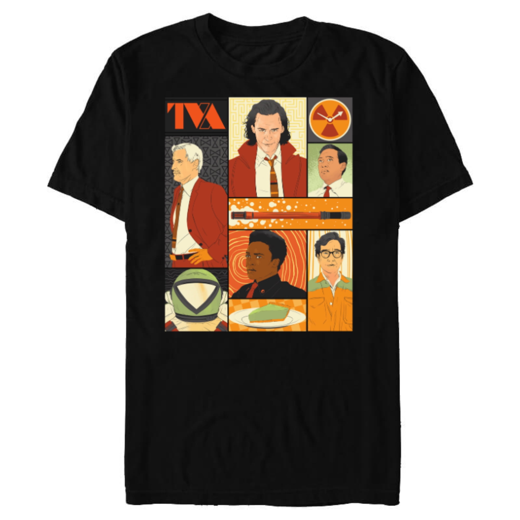 Marvel Studios Loki Season 2 Faces of the TVA & Pie Disney+ - Short Sleeve Blended T-Shirt for ...