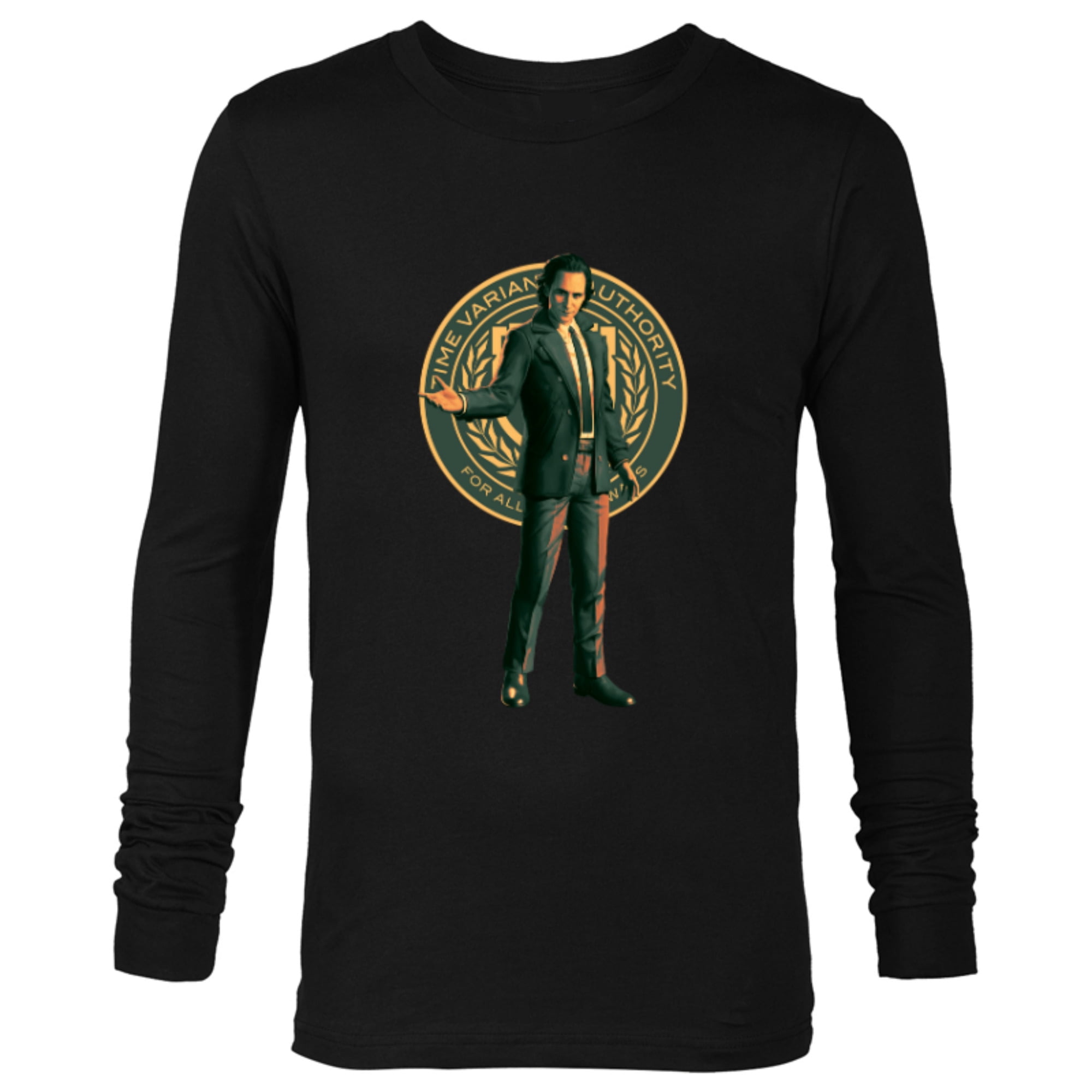 Marvel Studios Loki Season 2 Suit and TVA Logo Crest - Long Sleeve T ...