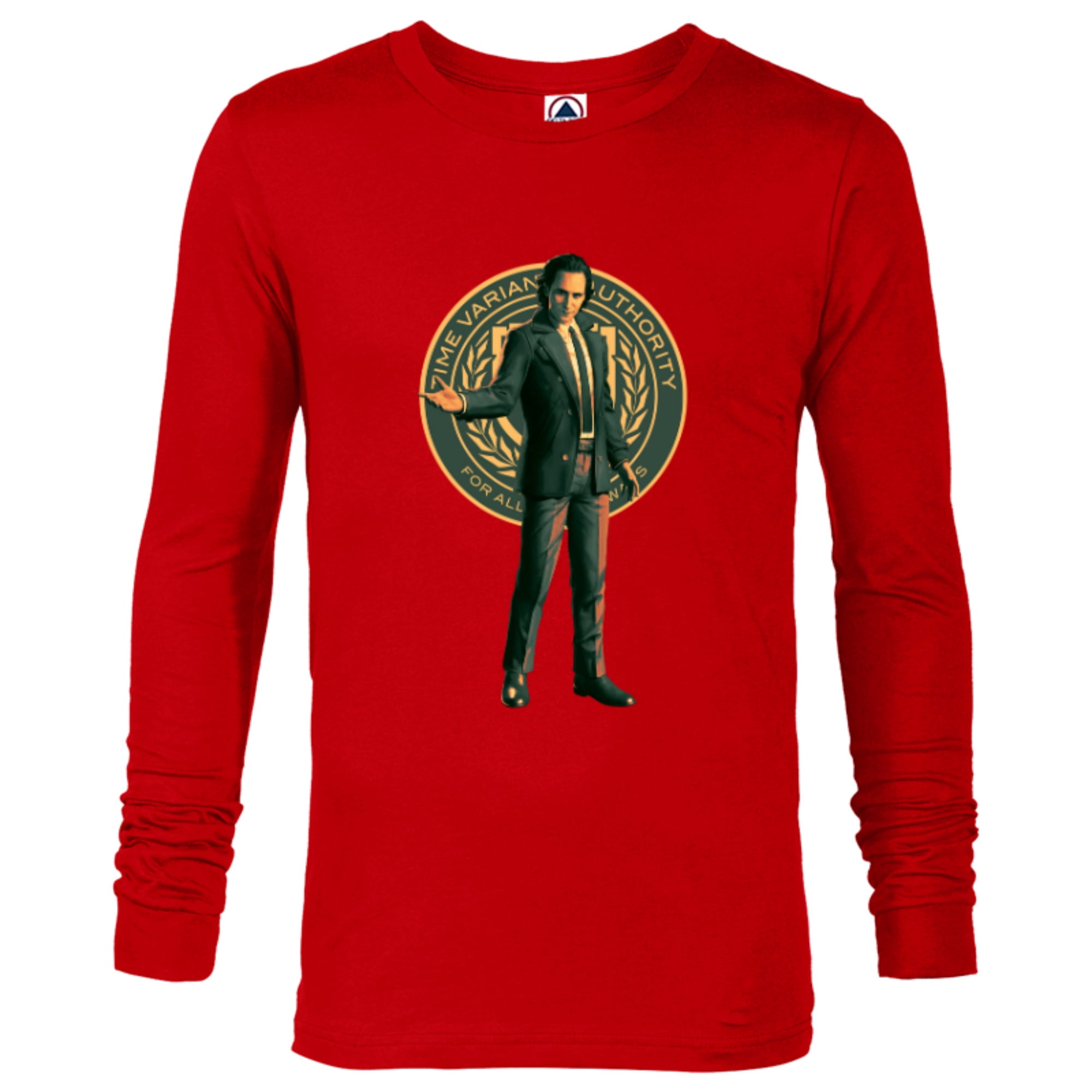 Marvel Studios Loki Season 2 Suit and TVA Logo Crest - Long Sleeve T ...