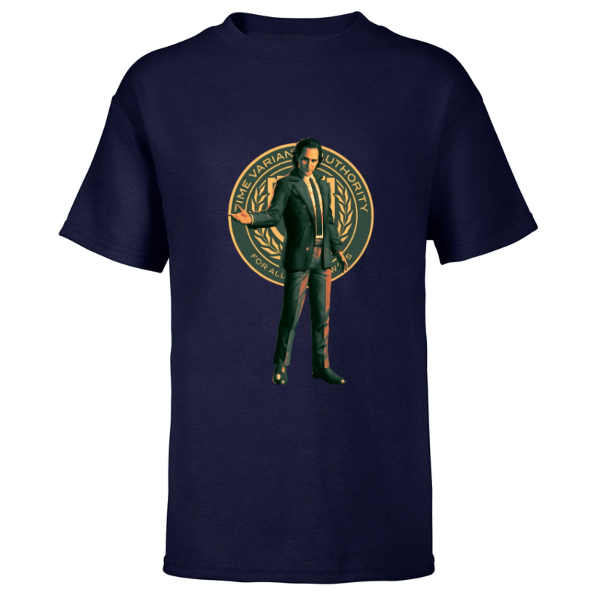 Marvel Studios Loki Season 2 Suit and TVA Logo Crest - Short Sleeve T ...