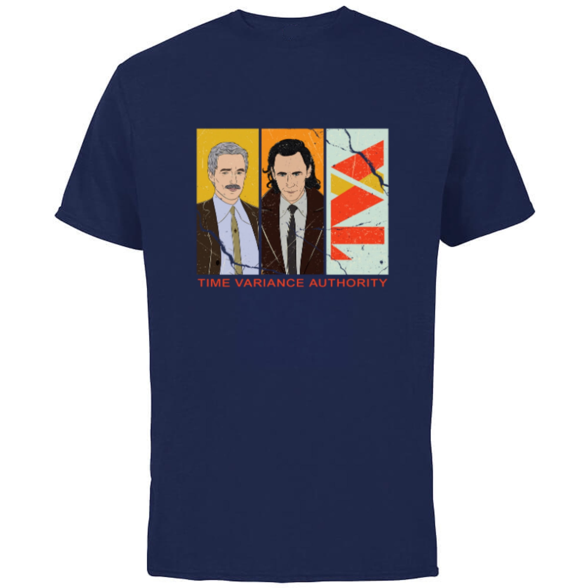 Marvel Studios Loki Season 2 TVA Loki and Mobius Distressed - Short Sleeve Cotton T-Shirt for ...