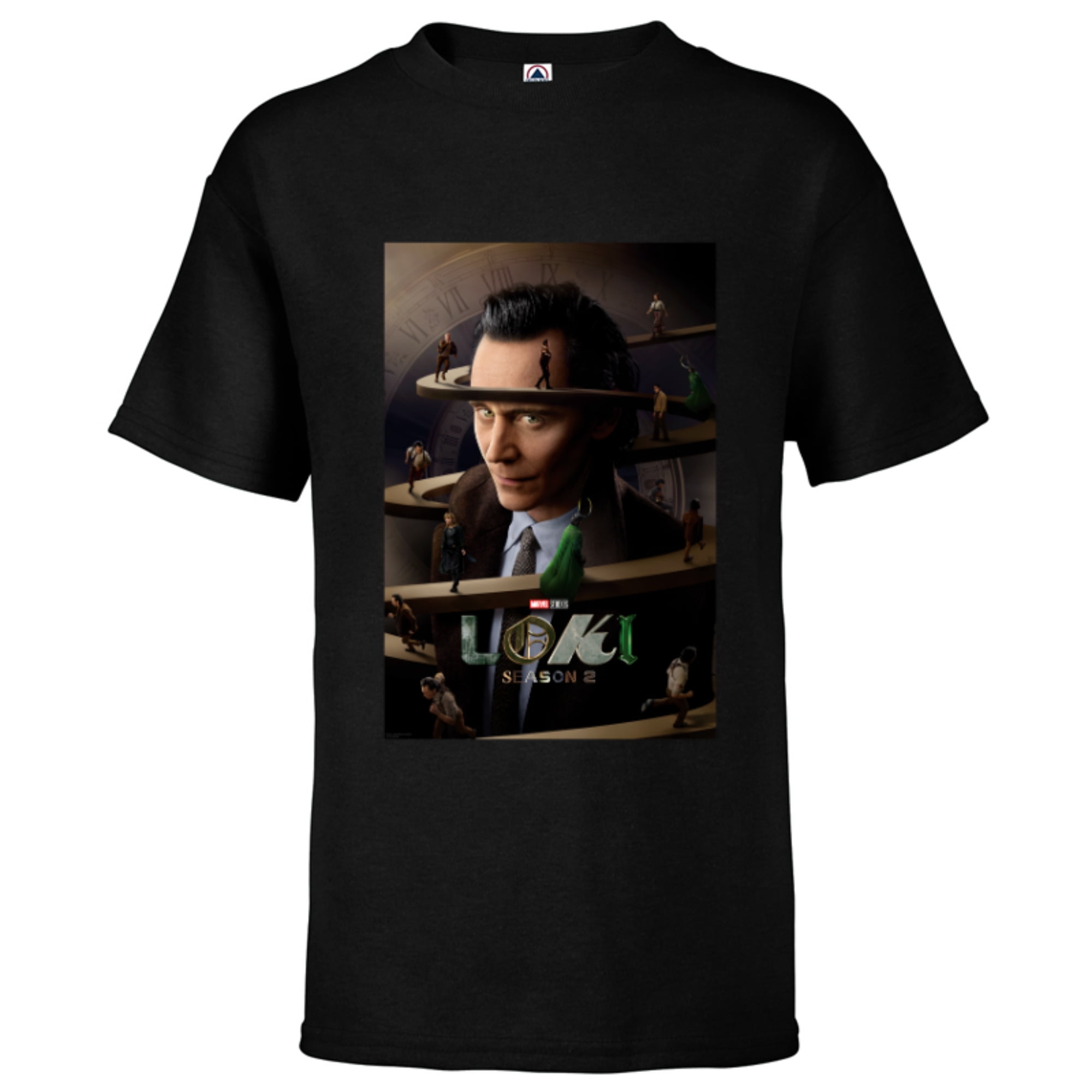 Marvel Studios Loki Season 2 TVA Spiral Ramp Run Poster - Short Sleeve ...