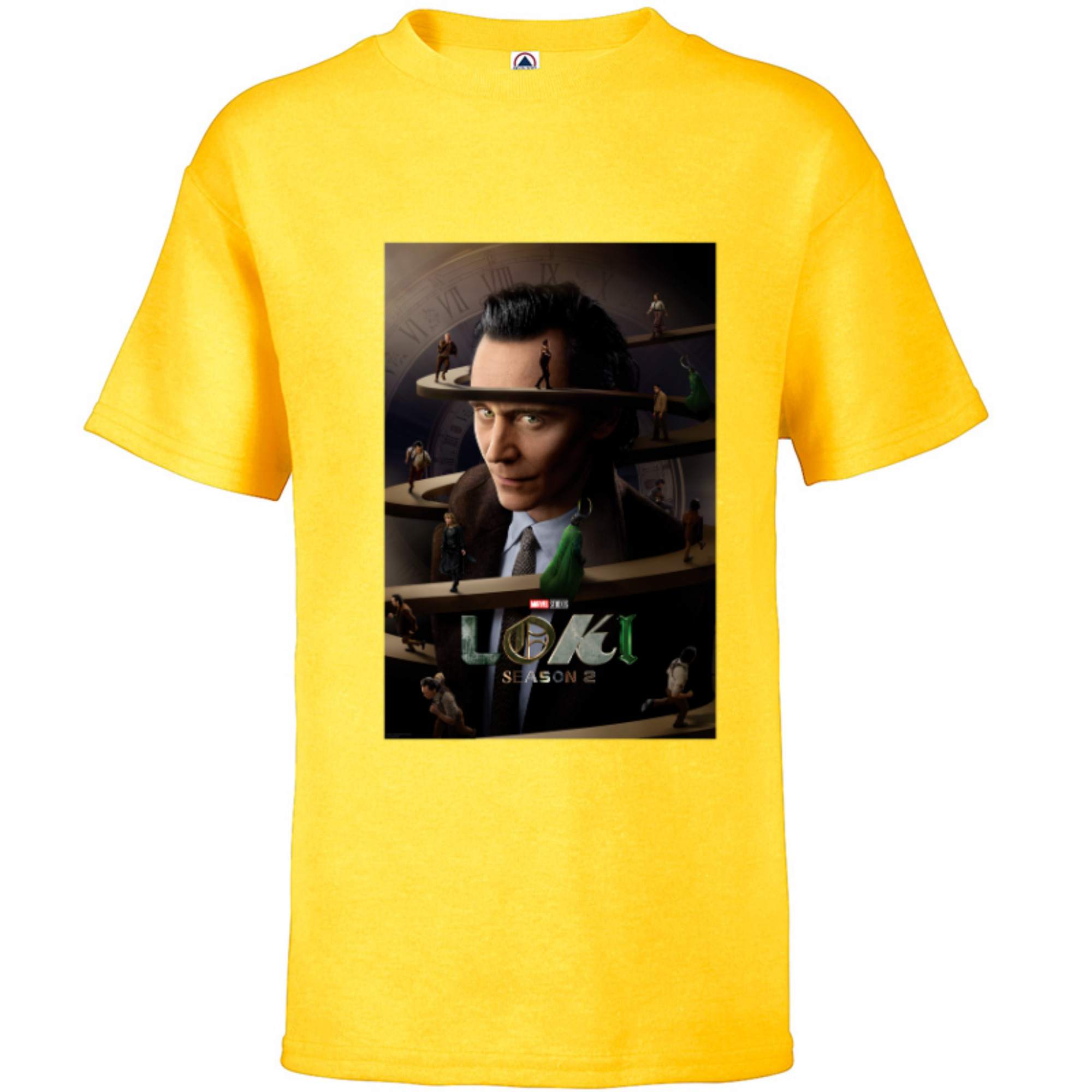 Marvel Studios Loki Season 2 TVA Spiral Ramp Run Poster - Short Sleeve ...
