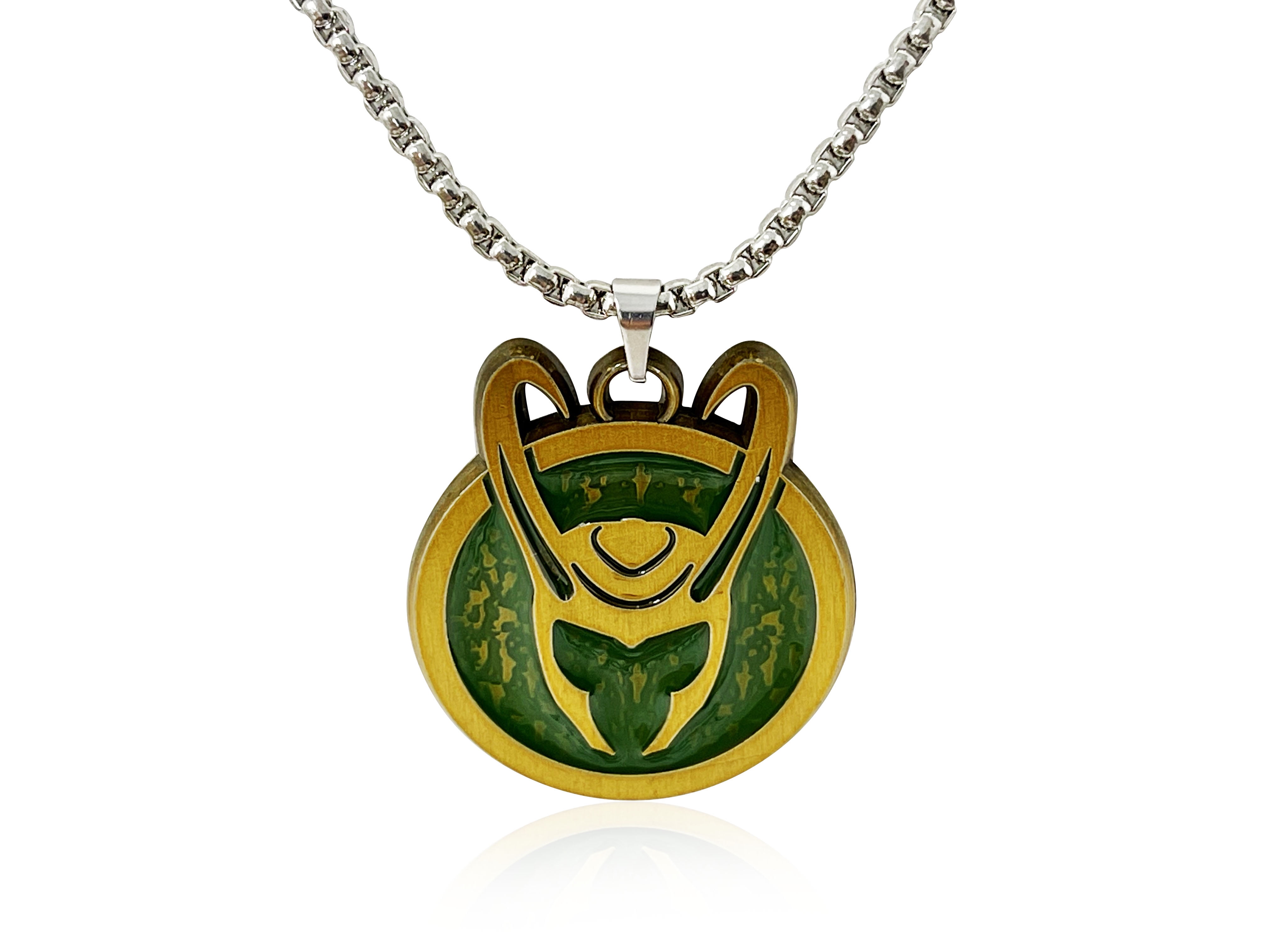 Marvel Studios Officially Licensed: Loki Helmet Pendant Necklace ...