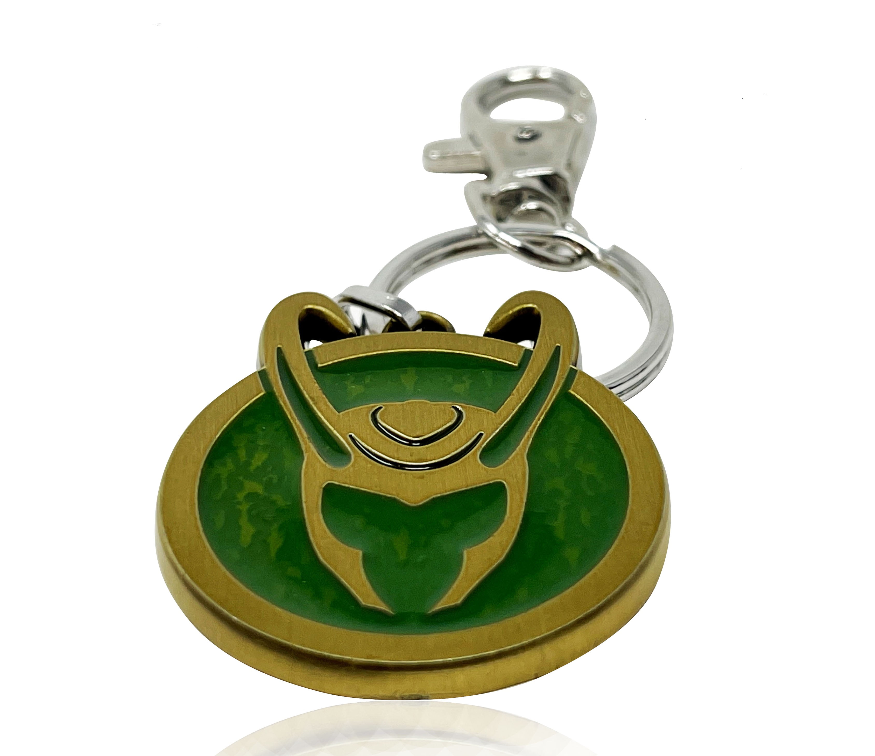 Marvel Studios Officially Licensed: Loki Helmet Symbol Keychain ...