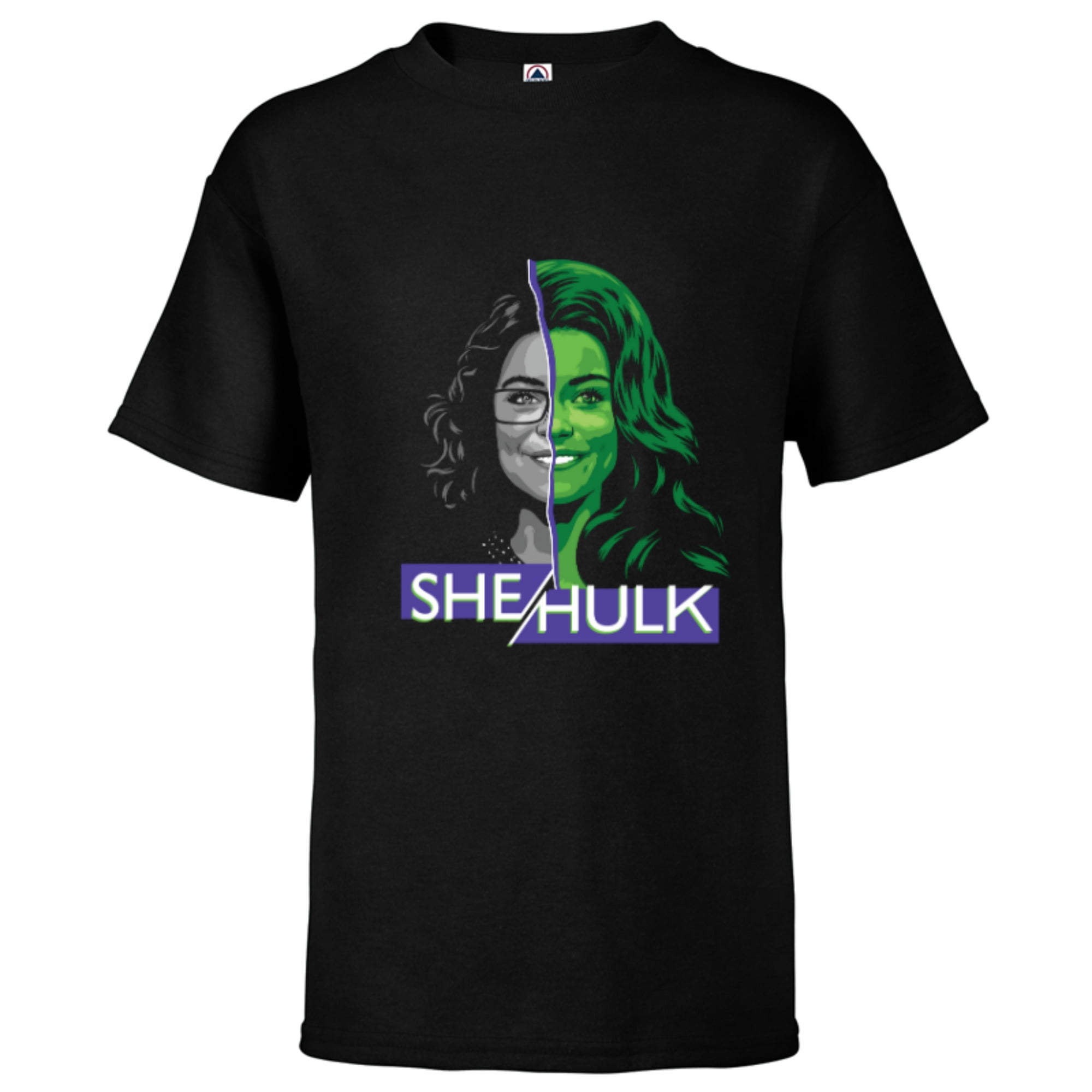 Marvel Studios She Hulk Jen Walters Split - Short Sleeve T-Shirt for ...