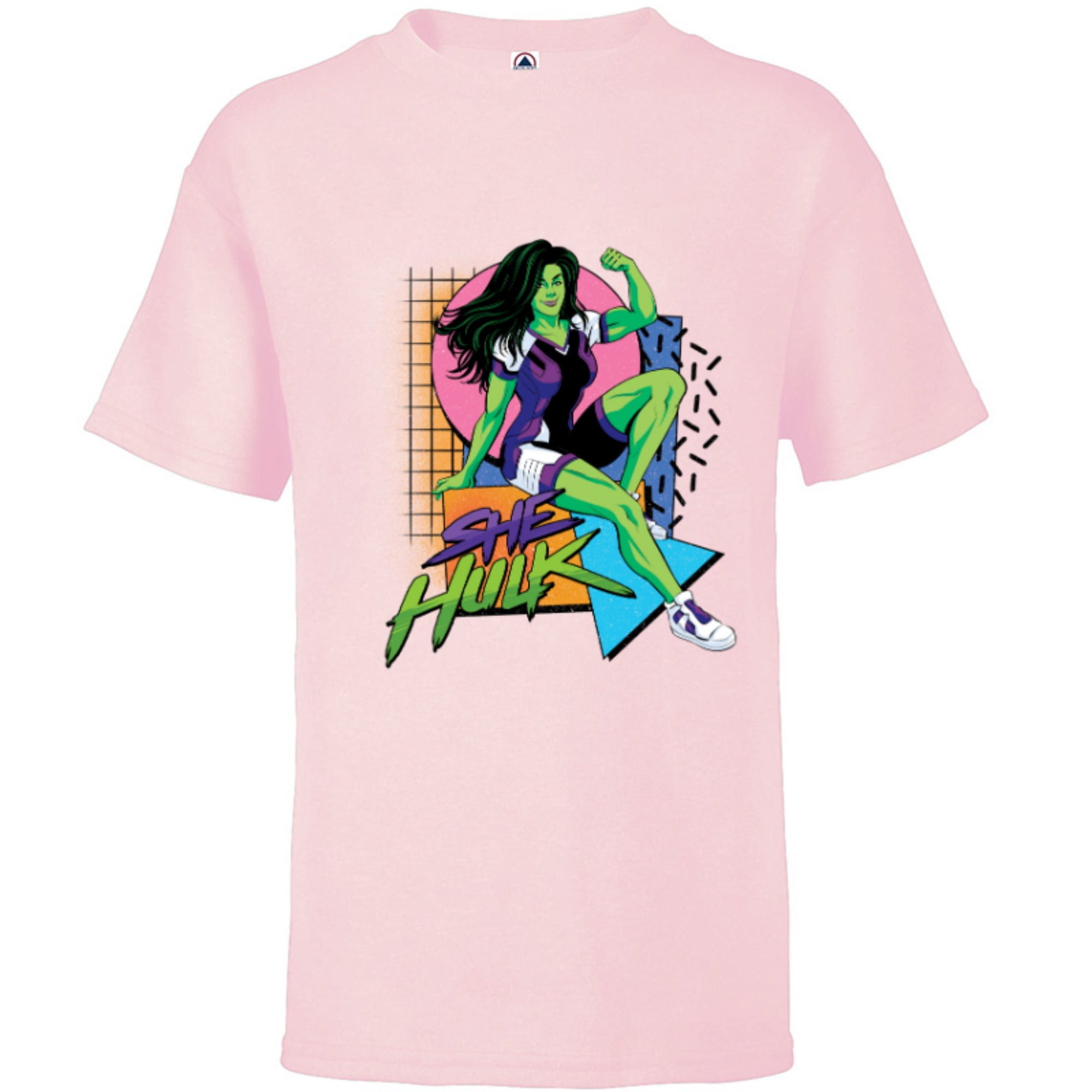 Marvel Studios She-Hulk LA Retro Eighties Style Disney+ - Short Sleeve T-Shirt for Kids ...