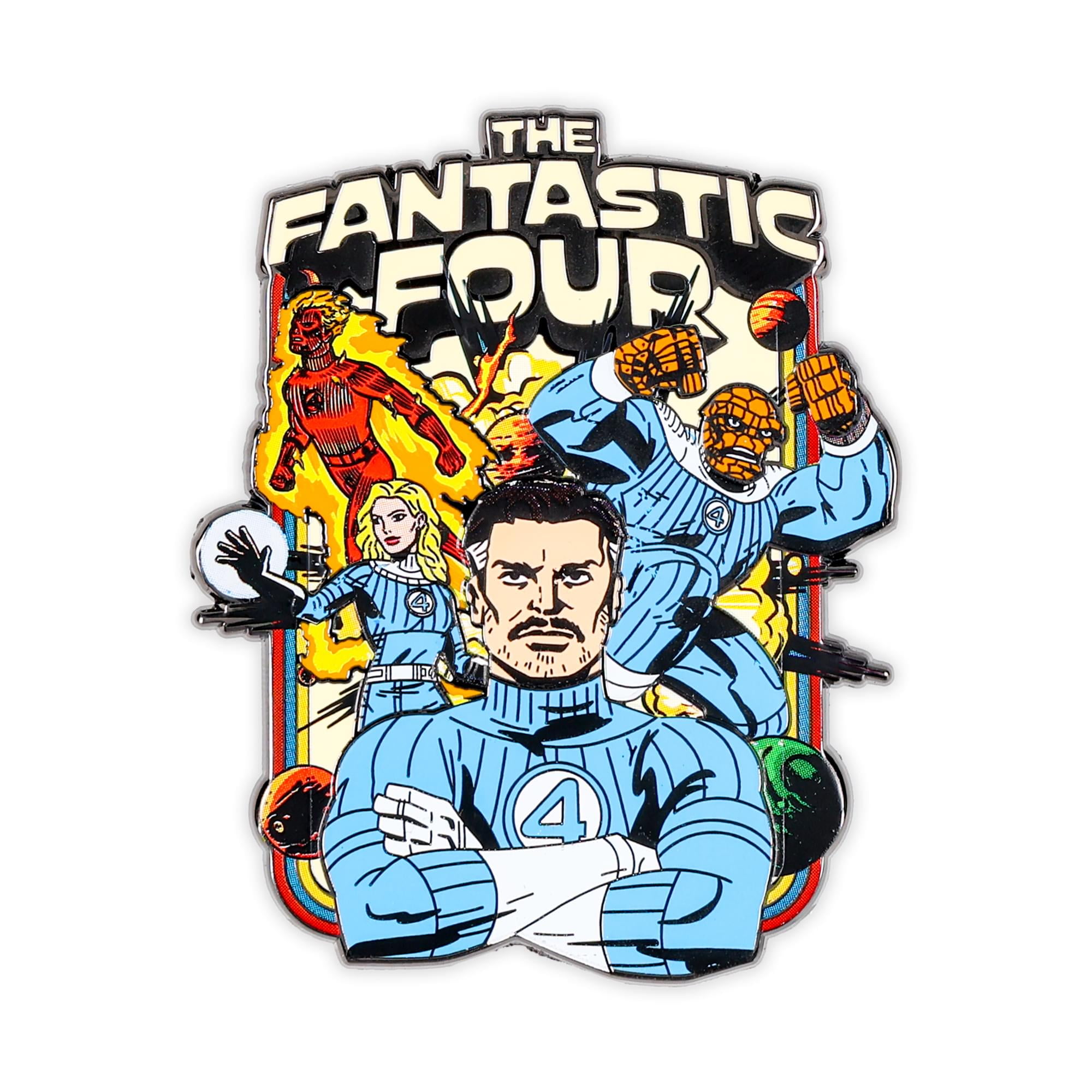 Marvel Studios The Fantastic Four: First Steps Team Collage Enamel Pin ...