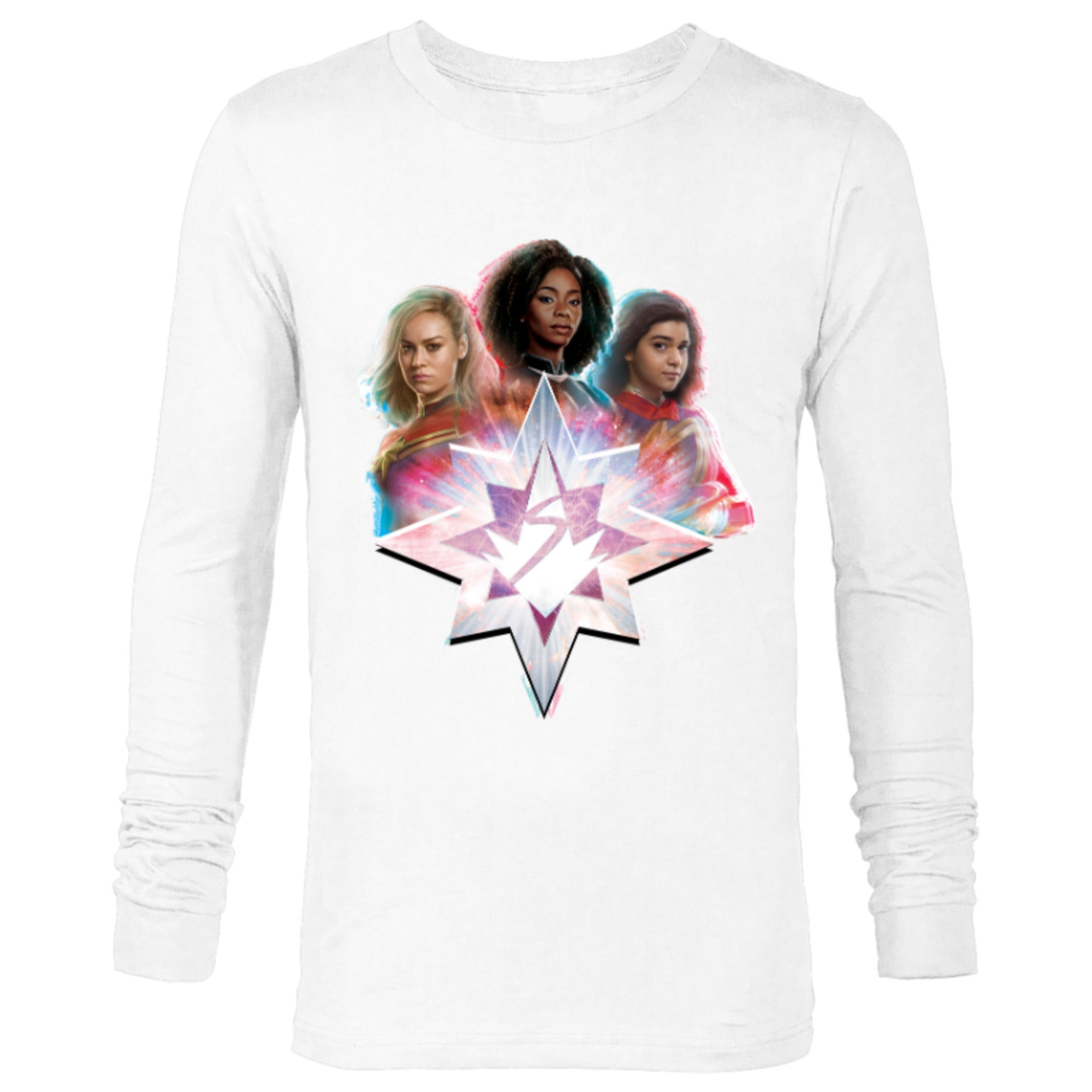 Marvel Studios The Marvels Carol Monica Kamala Power Icon - Long Sleeve ...