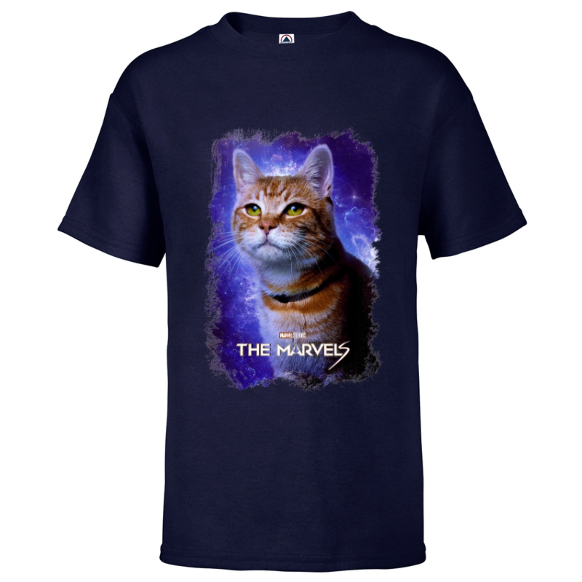 Marvel Studios The Marvels Goose the Flerken Cat Poster - Short Sleeve ...
