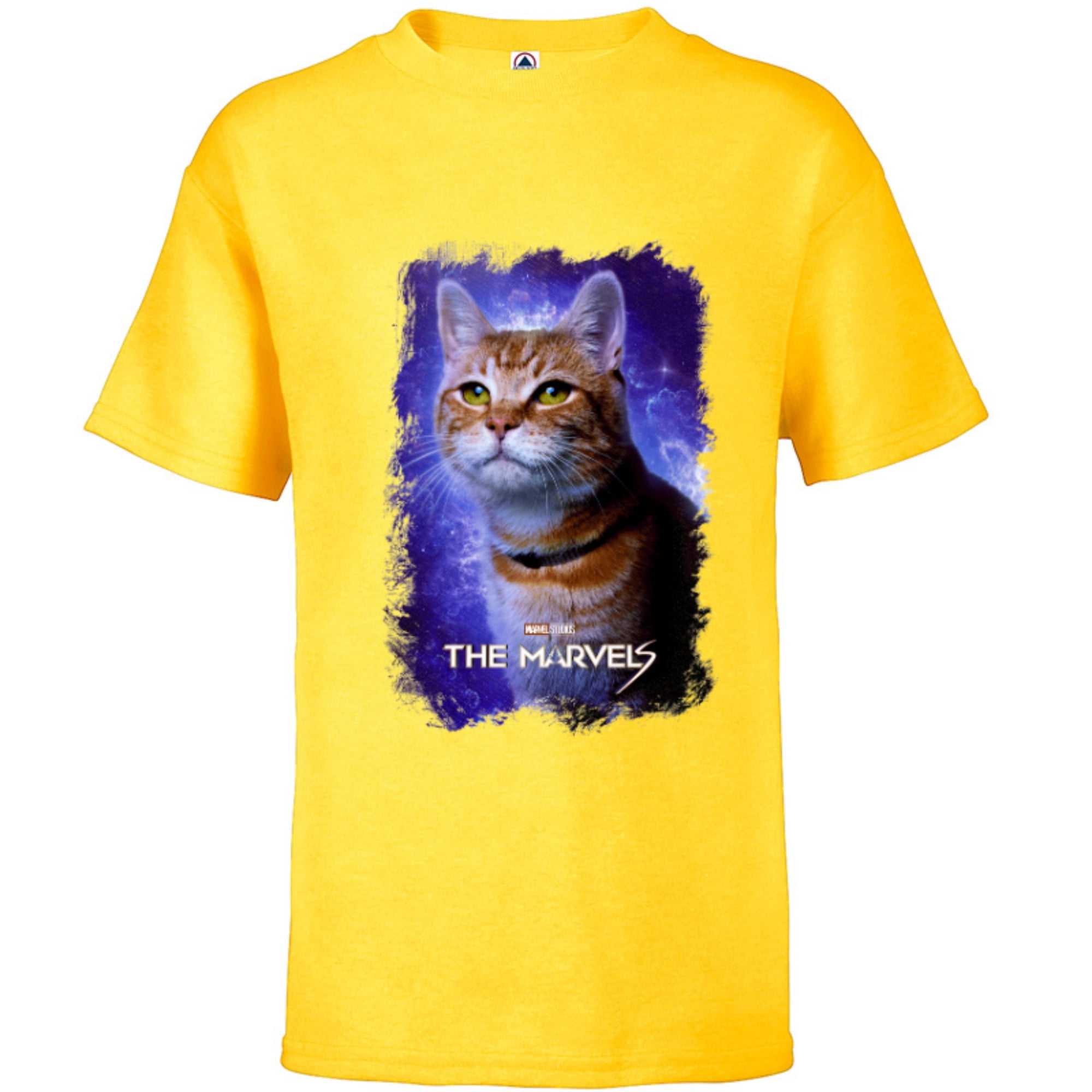 Marvel Studios The Marvels Goose the Flerken Cat Poster - Short Sleeve ...