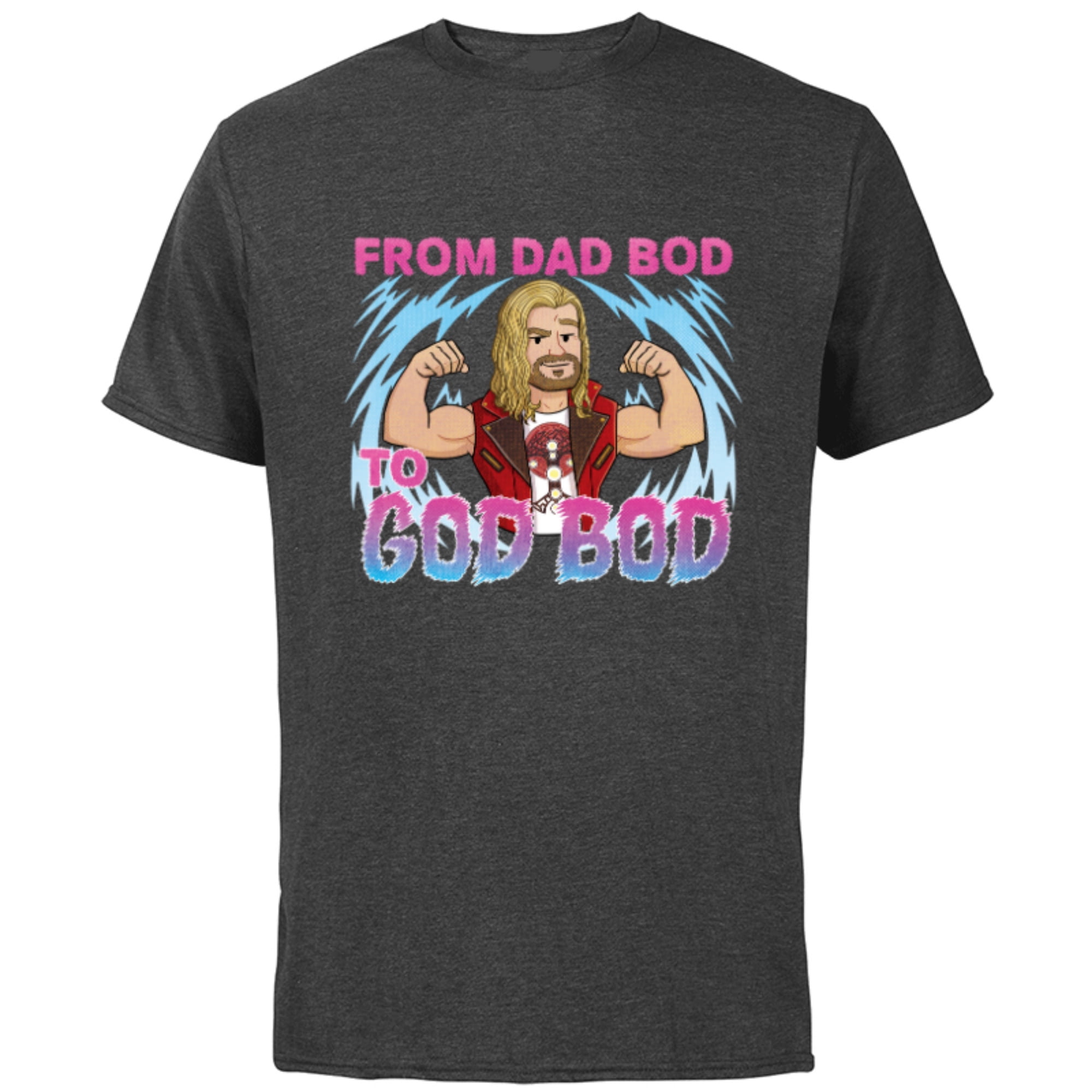 Marvel Studios Thor: Love and Thunder Dad Bod to God Bod - Short Sleeve ...