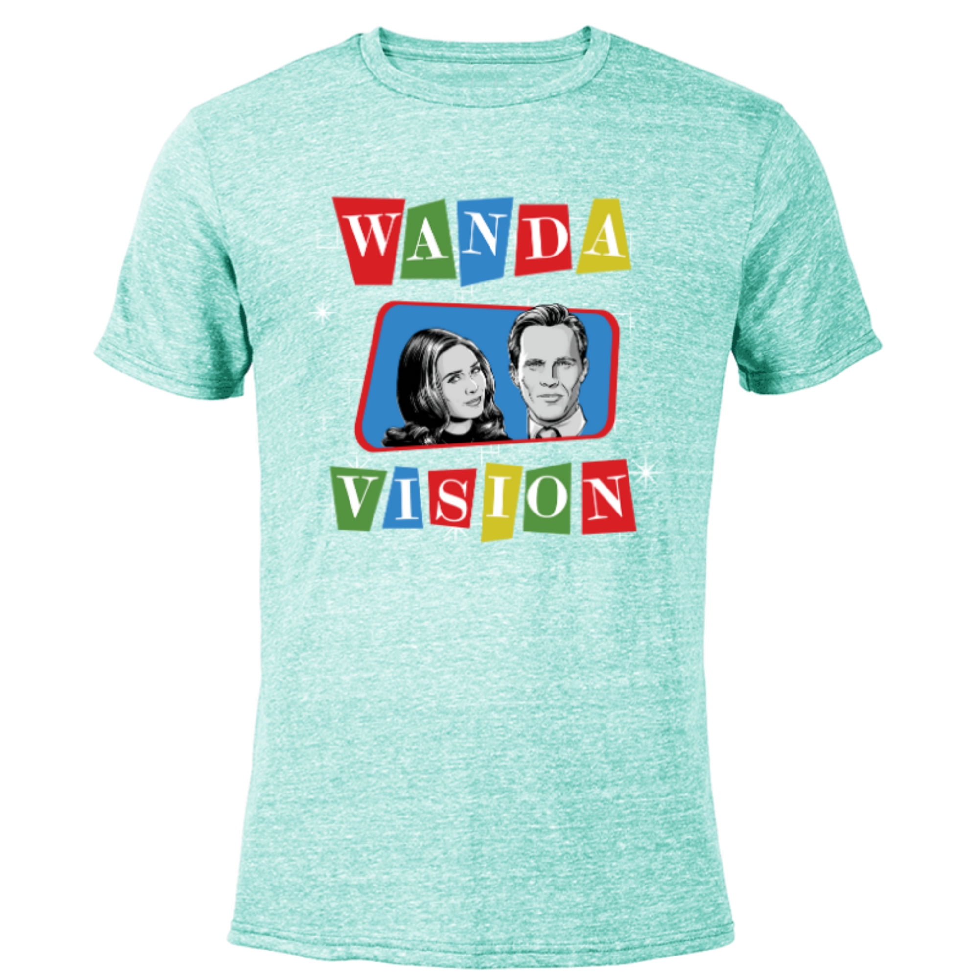Marvel Studios WandaVision Logo TV Sitcom Style Disney+ - Short Sleeve ...