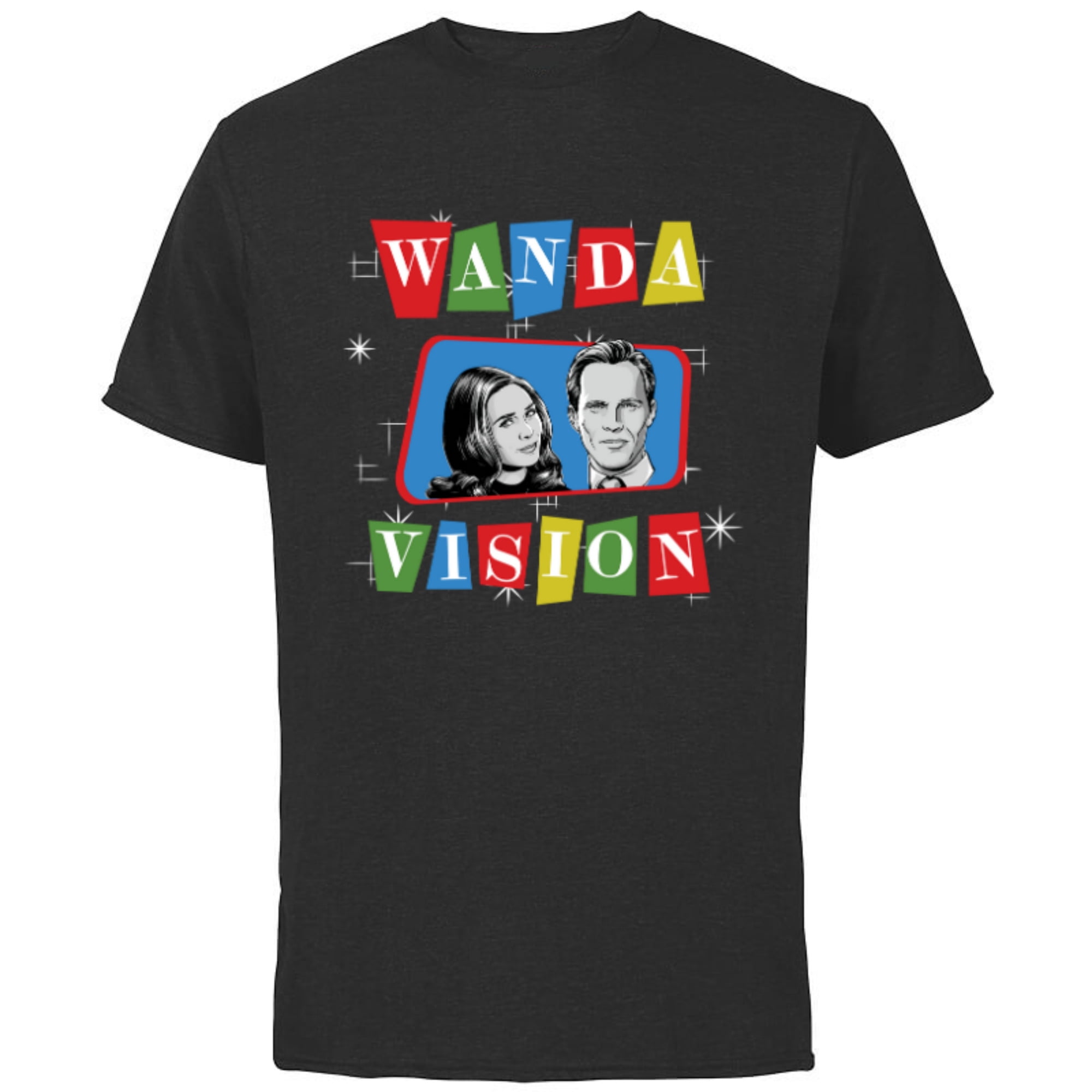 Marvel Studios WandaVision Logo TV Sitcom Style Disney+ - Short Sleeve ...