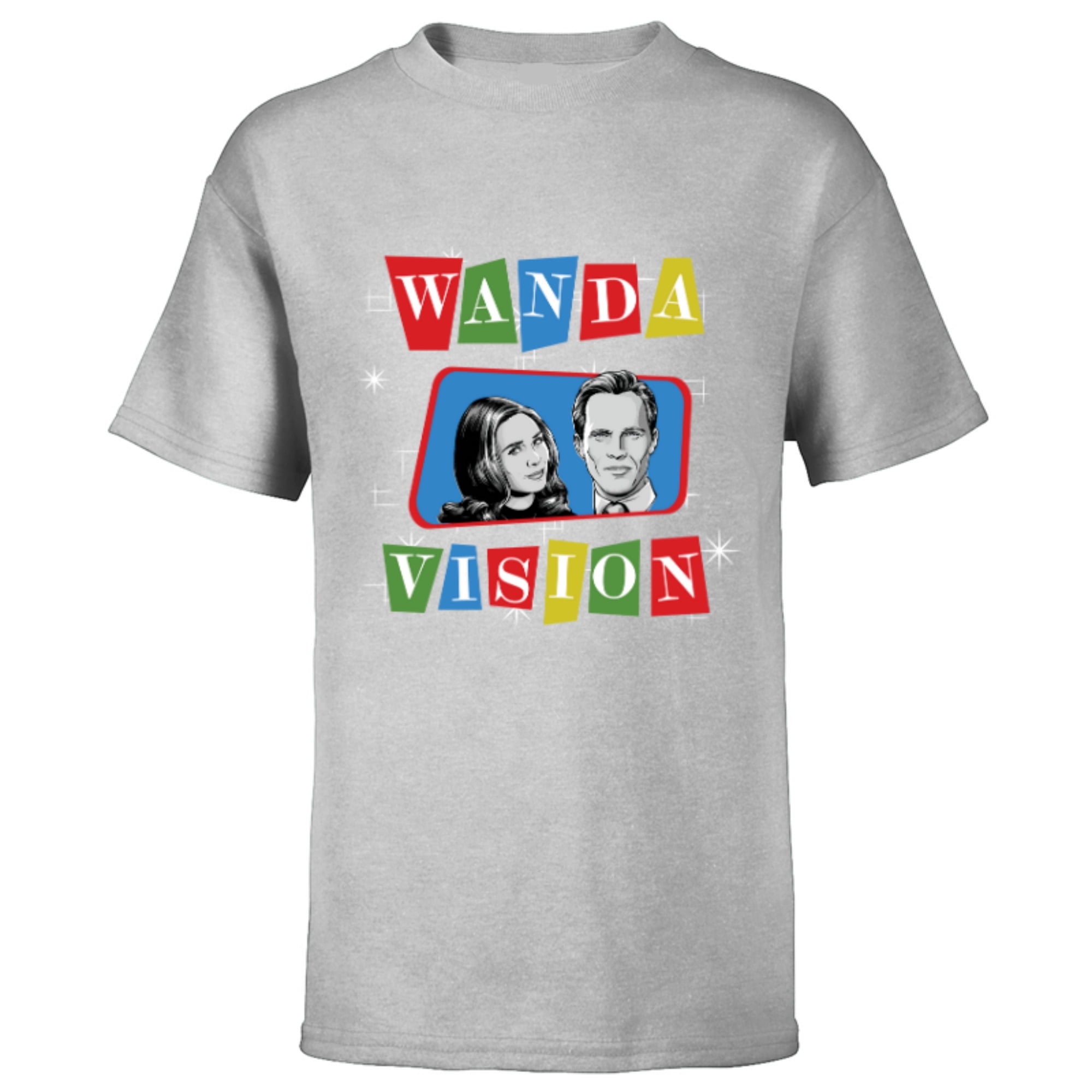 Marvel Studios WandaVision Logo TV Sitcom Style Disney+ - Short Sleeve ...