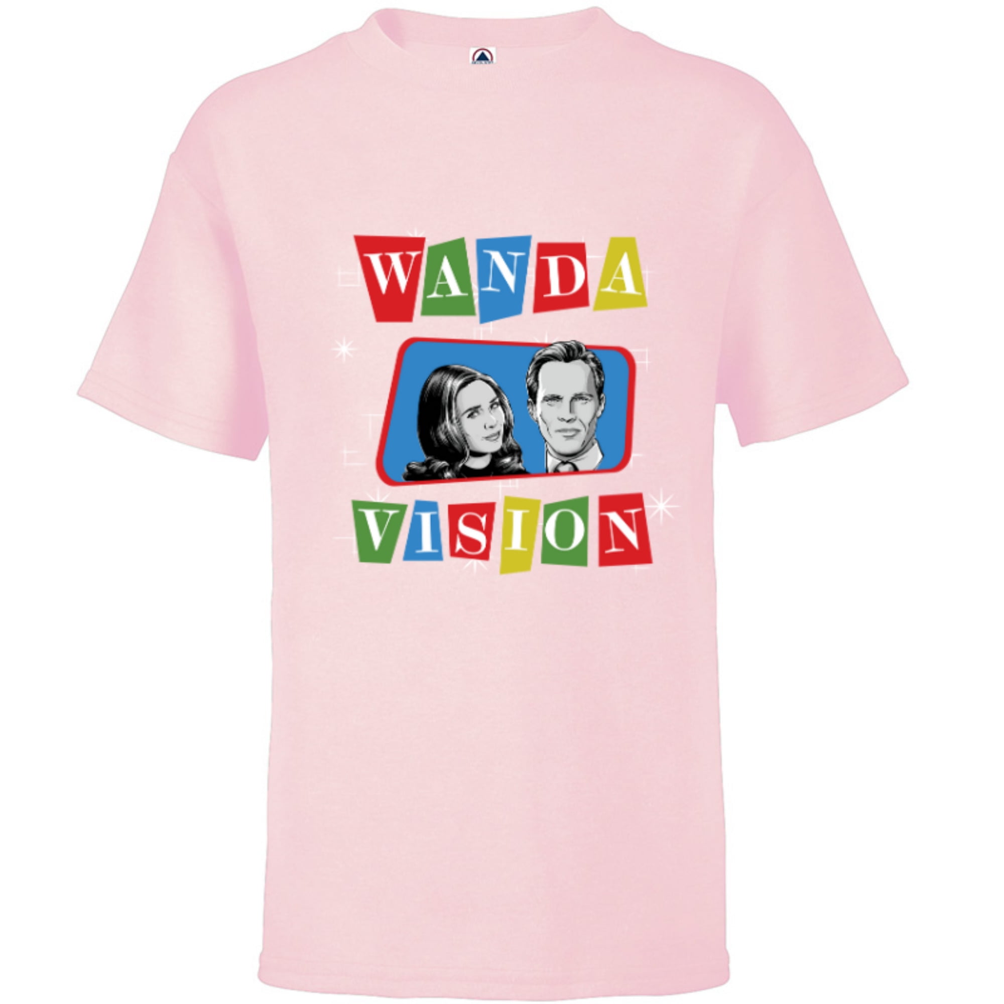Marvel Studios WandaVision Logo TV Sitcom Style Disney+ - Short Sleeve ...