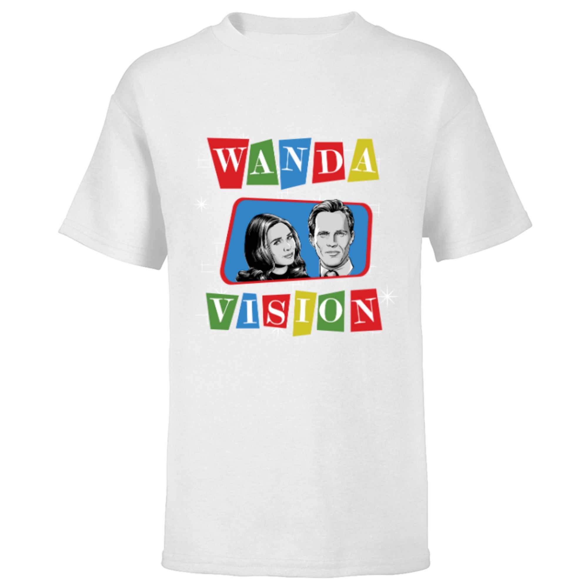 Marvel Studios WandaVision Logo TV Sitcom Style Disney+ - Short Sleeve ...
