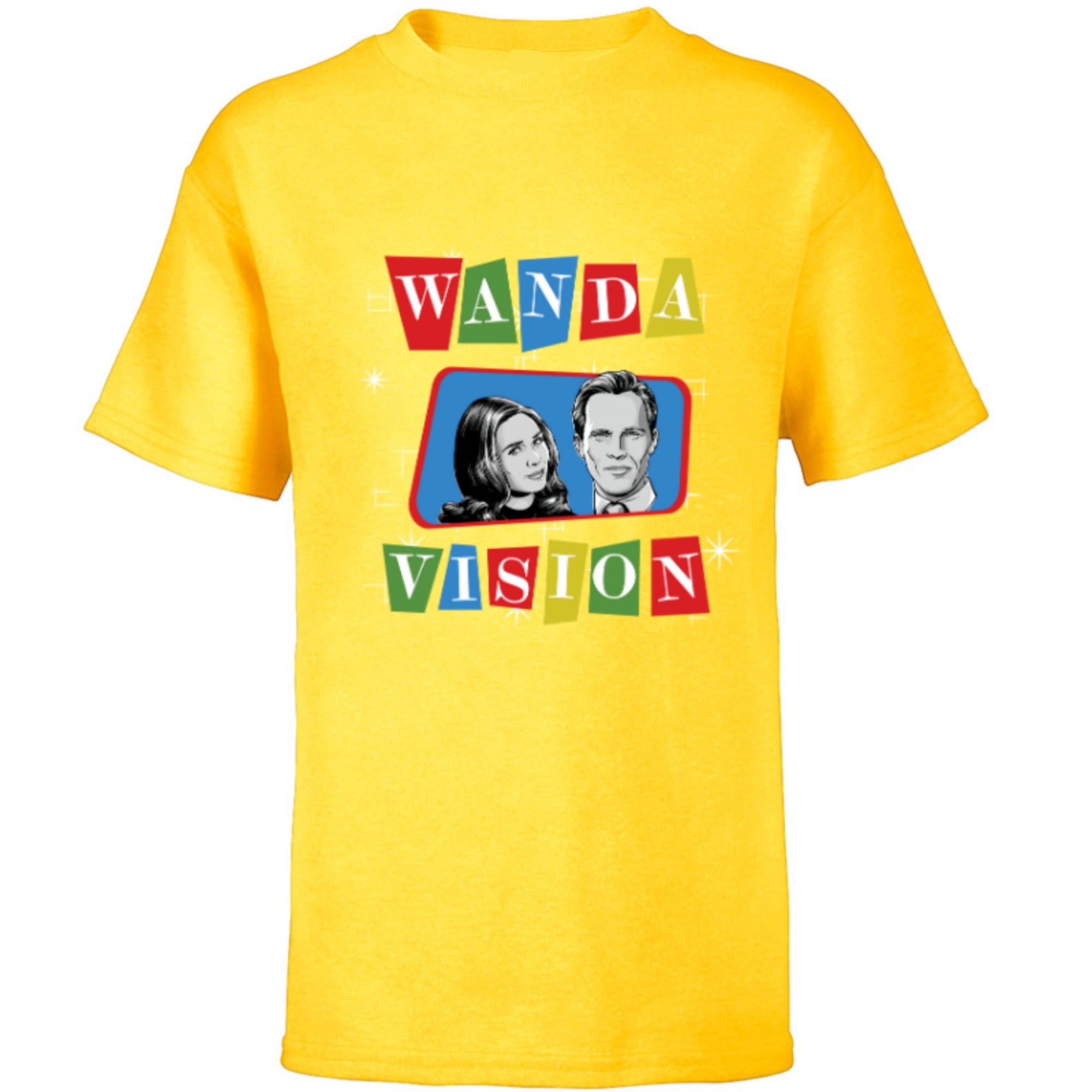 Marvel Studios WandaVision Logo TV Sitcom Style Disney+ - Short Sleeve ...