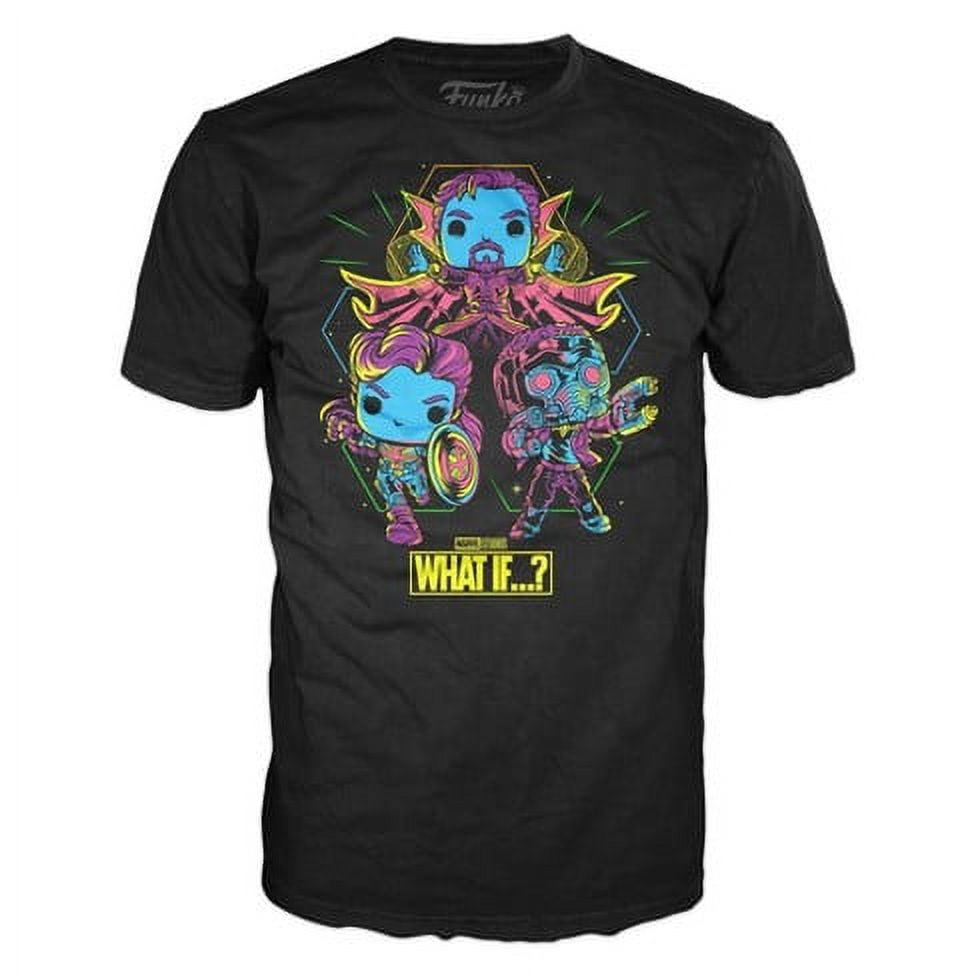 Marvel Studios What If? Funko Pop T-Shirt in Black, Large - Walmart.com