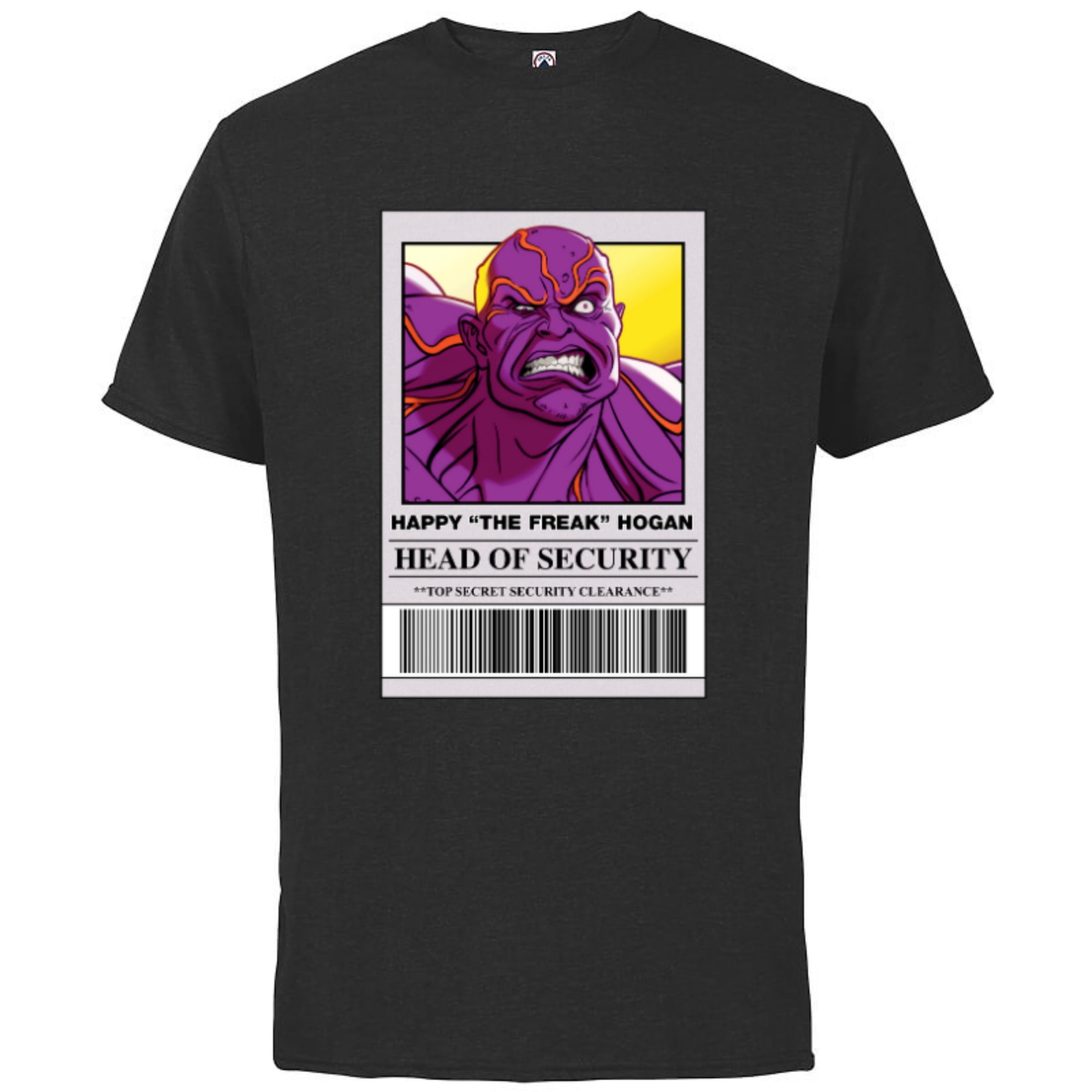 Marvel Studios What If...? Happy “The Freak” Hogan ID Card - Short Sleeve Cotton T-Shirt for ...