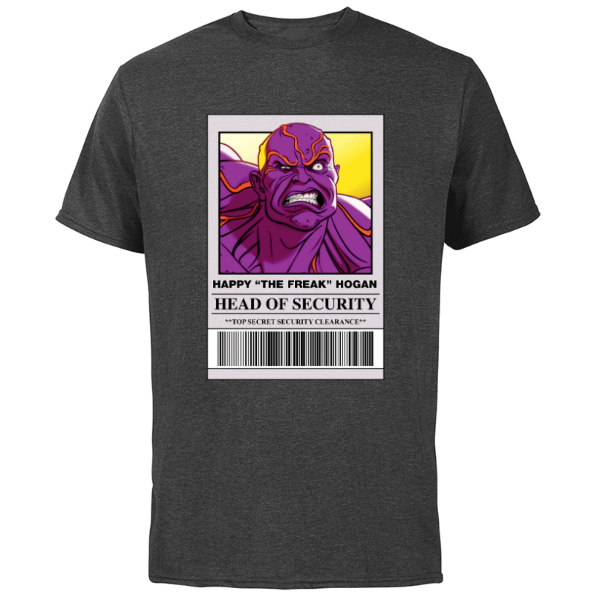 Marvel Studios What If...? Happy “The Freak” Hogan ID Card - Short Sleeve Cotton T-Shirt for ...