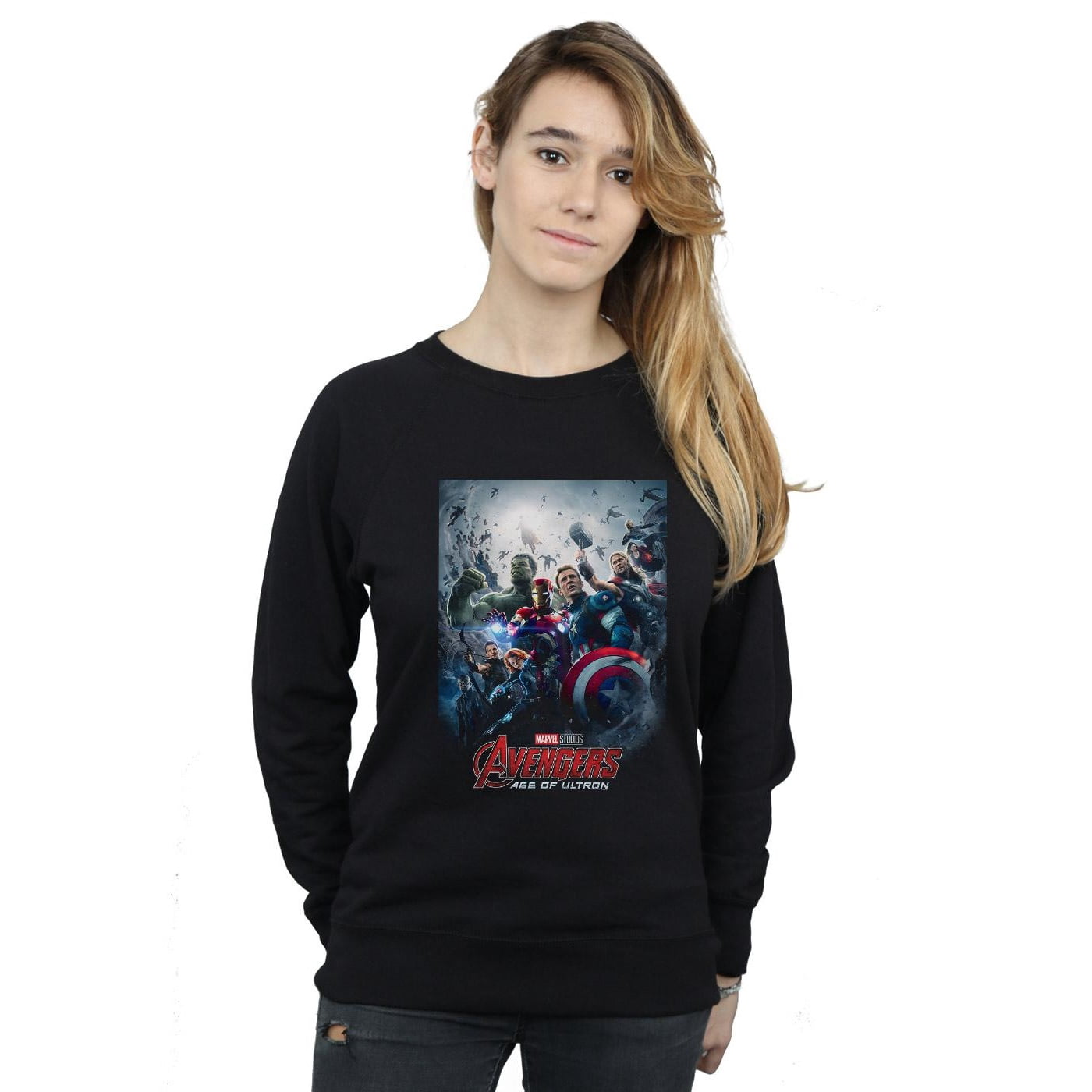 Marvel Studios Womens Avengers Age Of Ultron Poster Sweatshirt ...