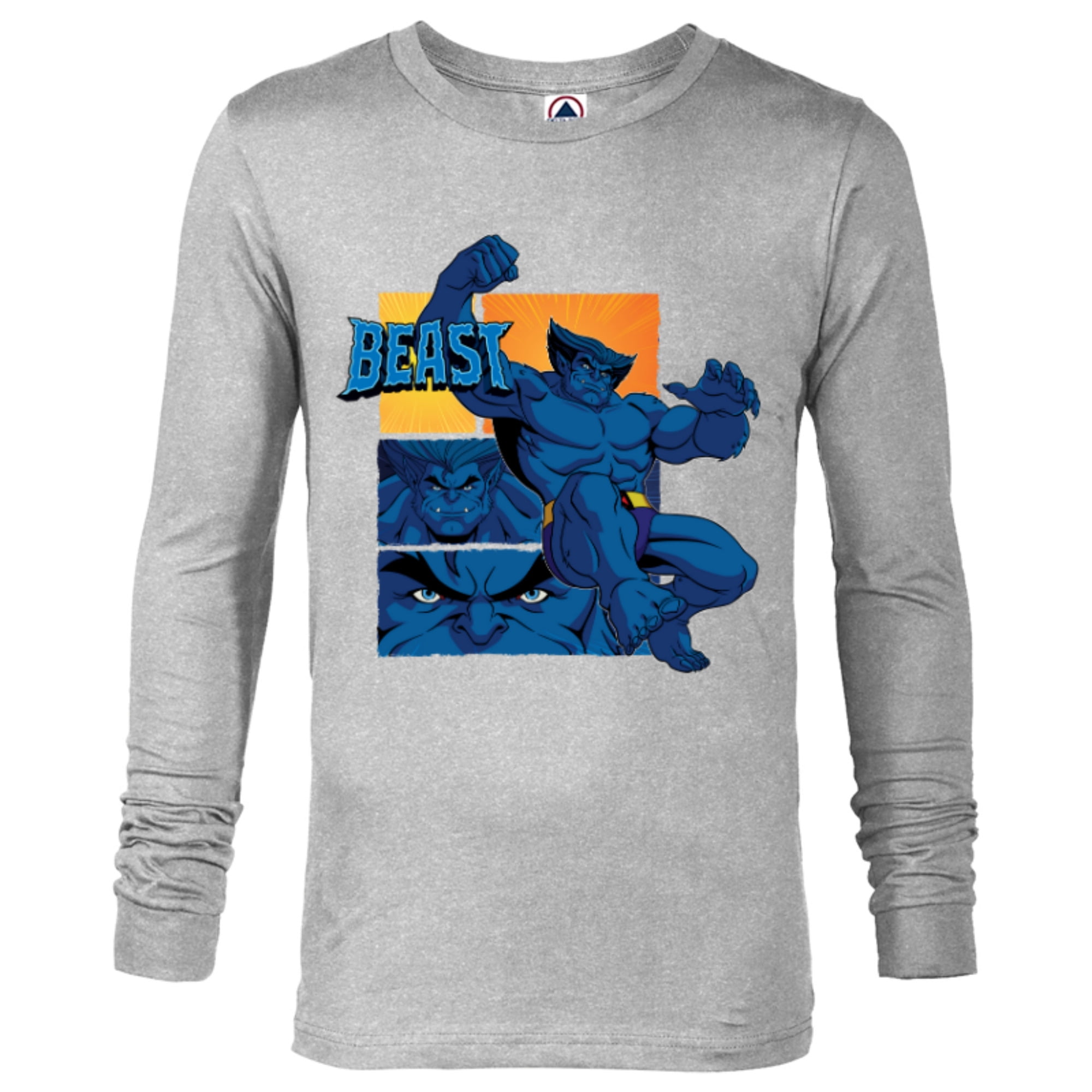 Marvel Studios X-Men ’97 Beast Logo Action Panels- Long Sleeve T-Shirt ...