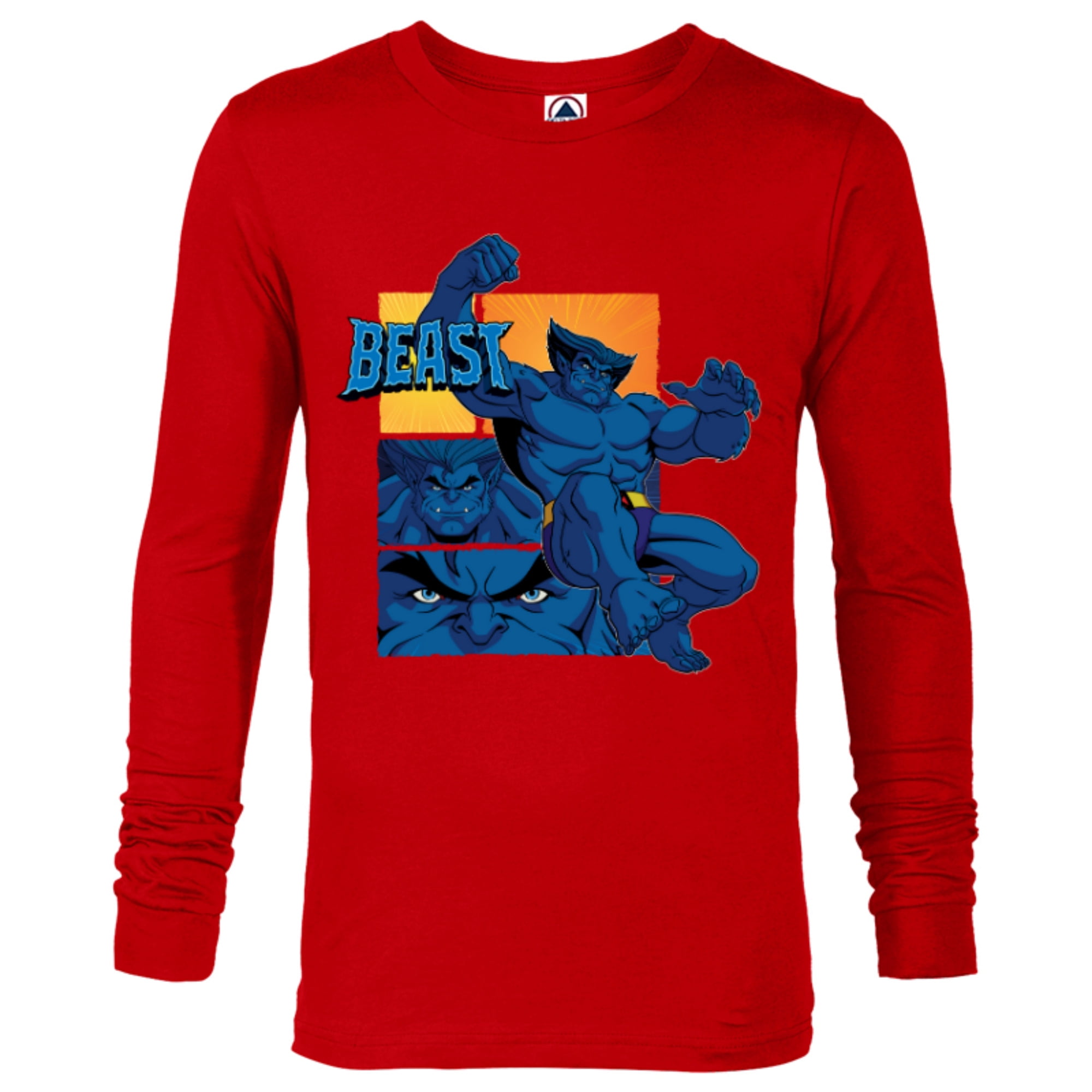 Marvel Studios X-Men ’97 Beast Logo Action Panels- Long Sleeve T-Shirt ...