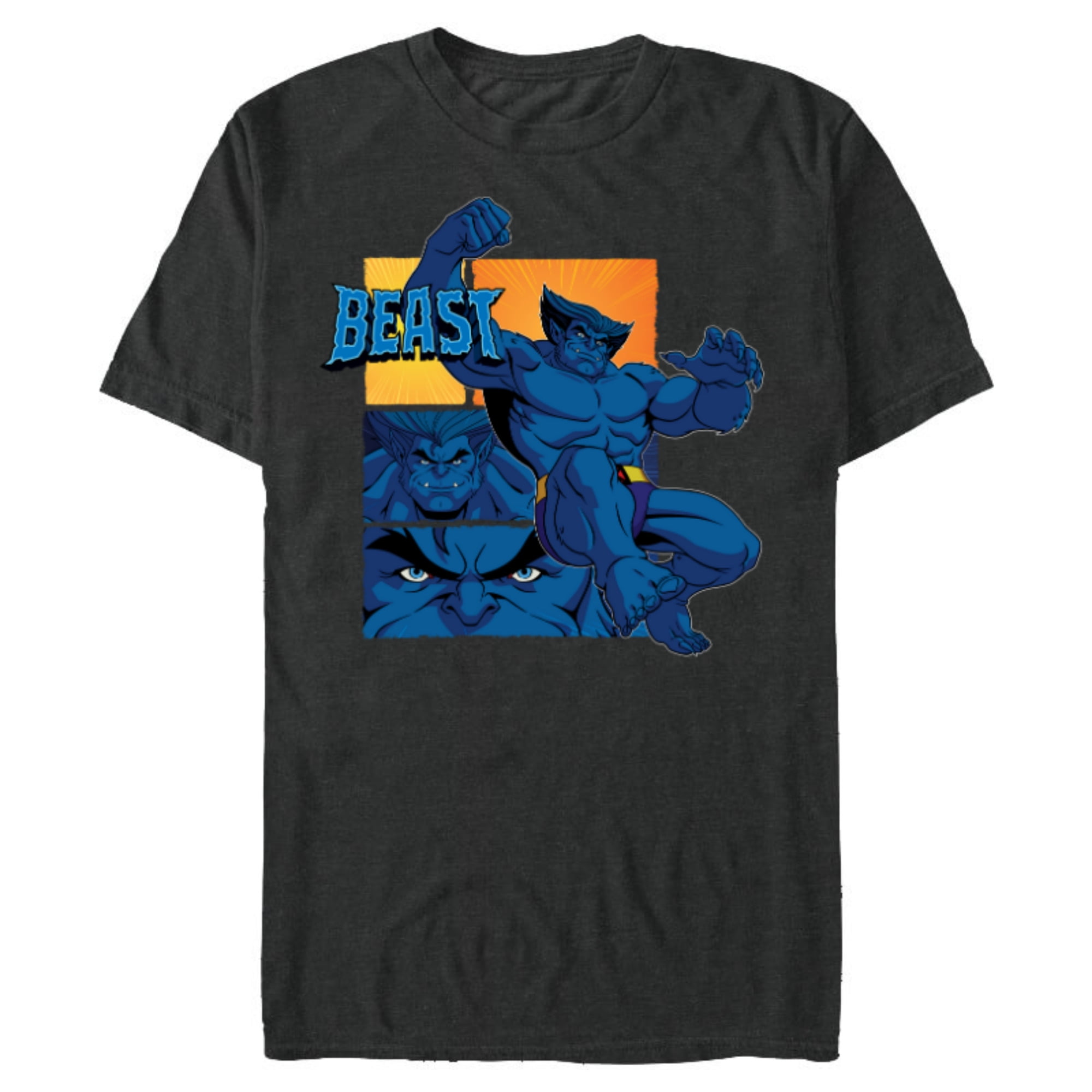 Marvel Studios X-Men ’97 Beast Logo Action Panels- Short Sleeve Blended ...