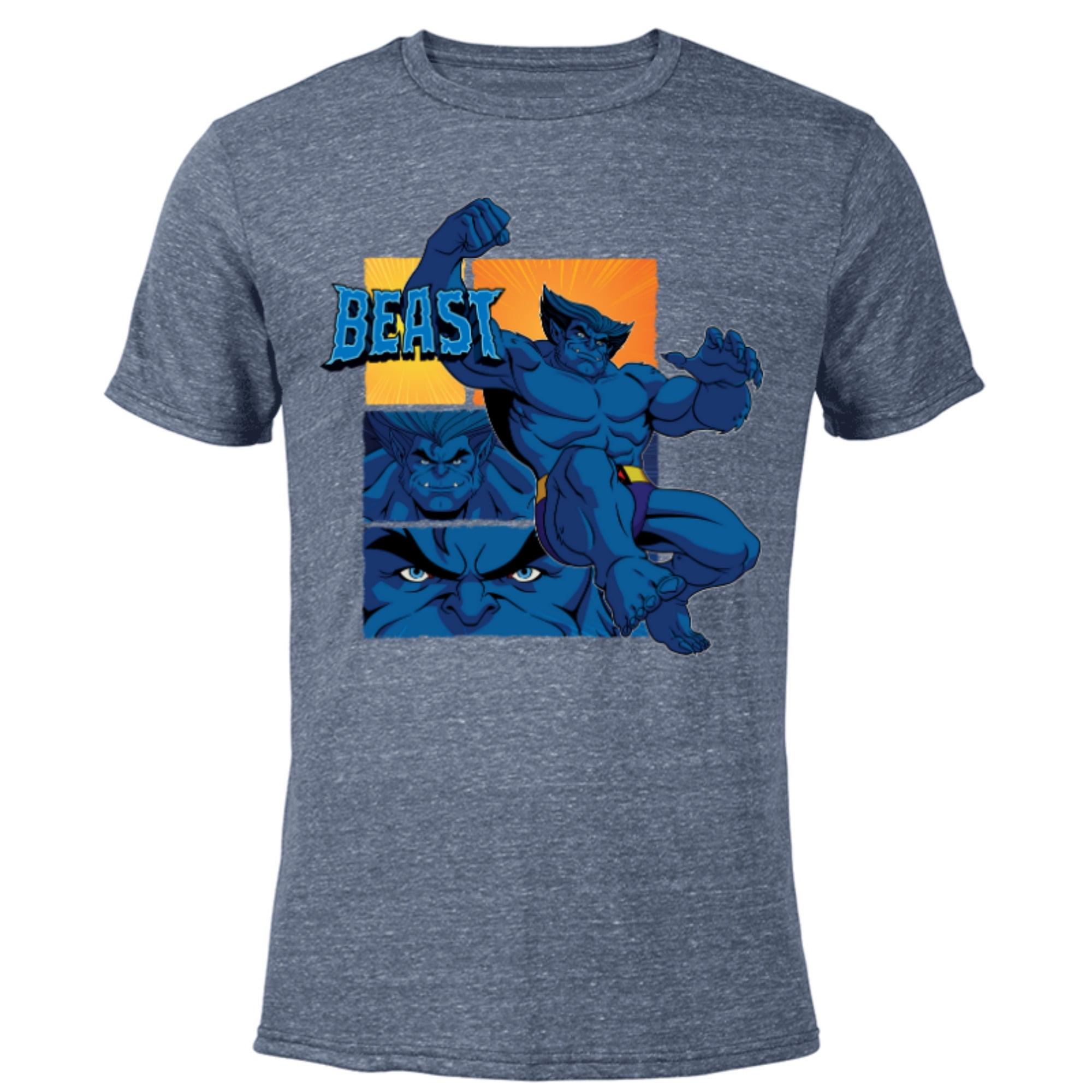 Marvel Studios X-Men ’97 Beast Logo Action Panels- Short Sleeve Blended ...