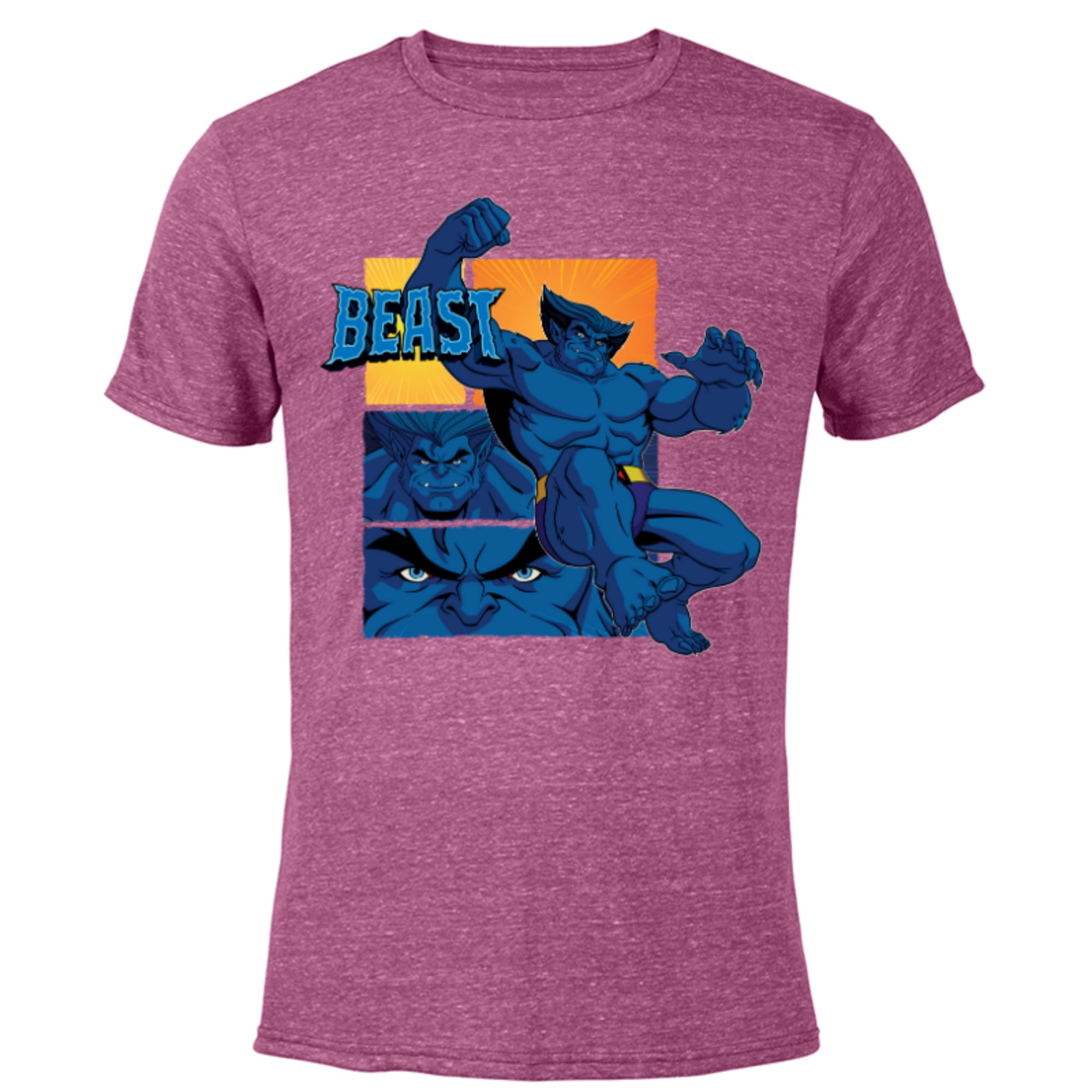 Marvel Studios X-Men ’97 Beast Logo Action Panels- Short Sleeve Blended ...