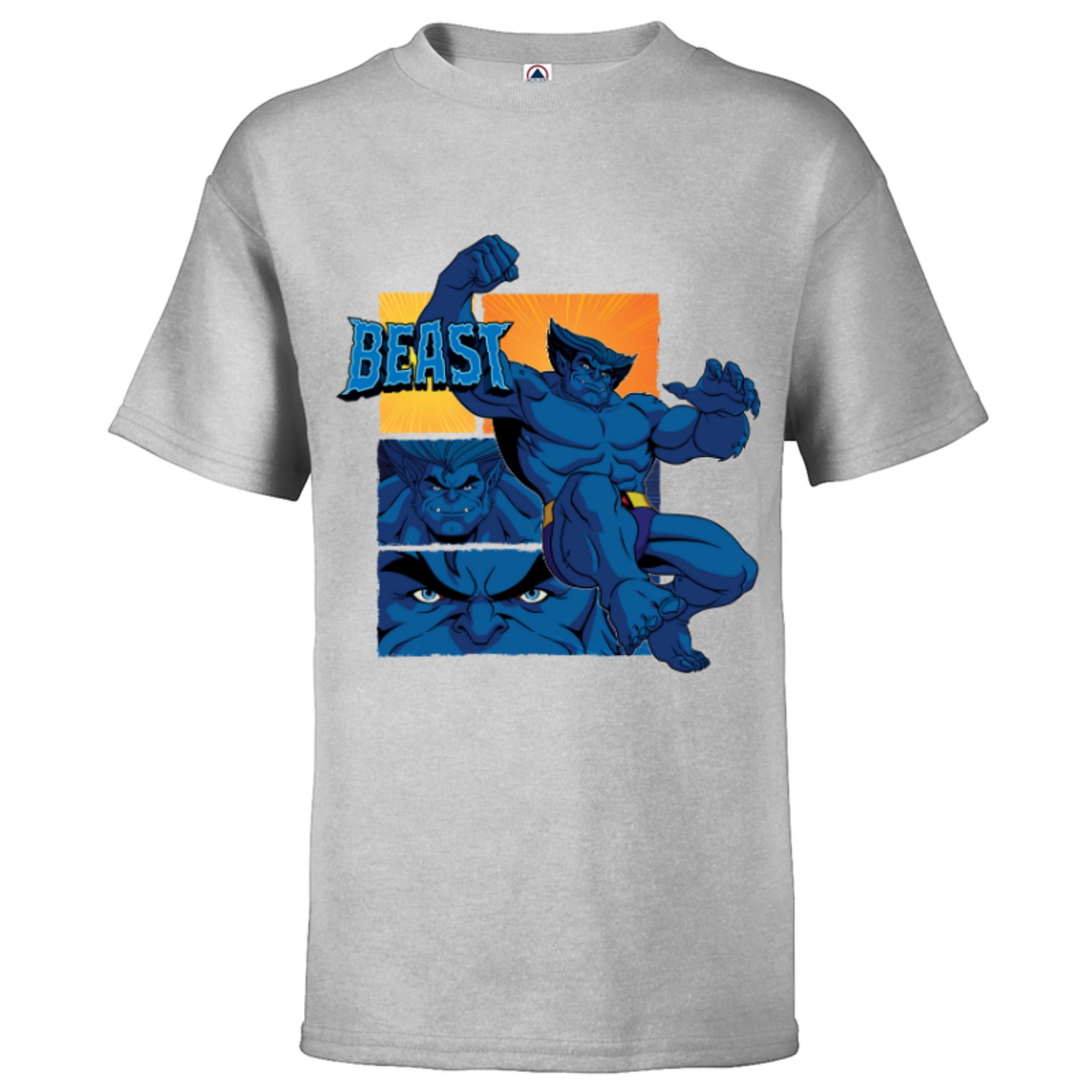 Marvel Studios X-Men ’97 Beast Logo Action Panels- Short Sleeve T-Shirt ...