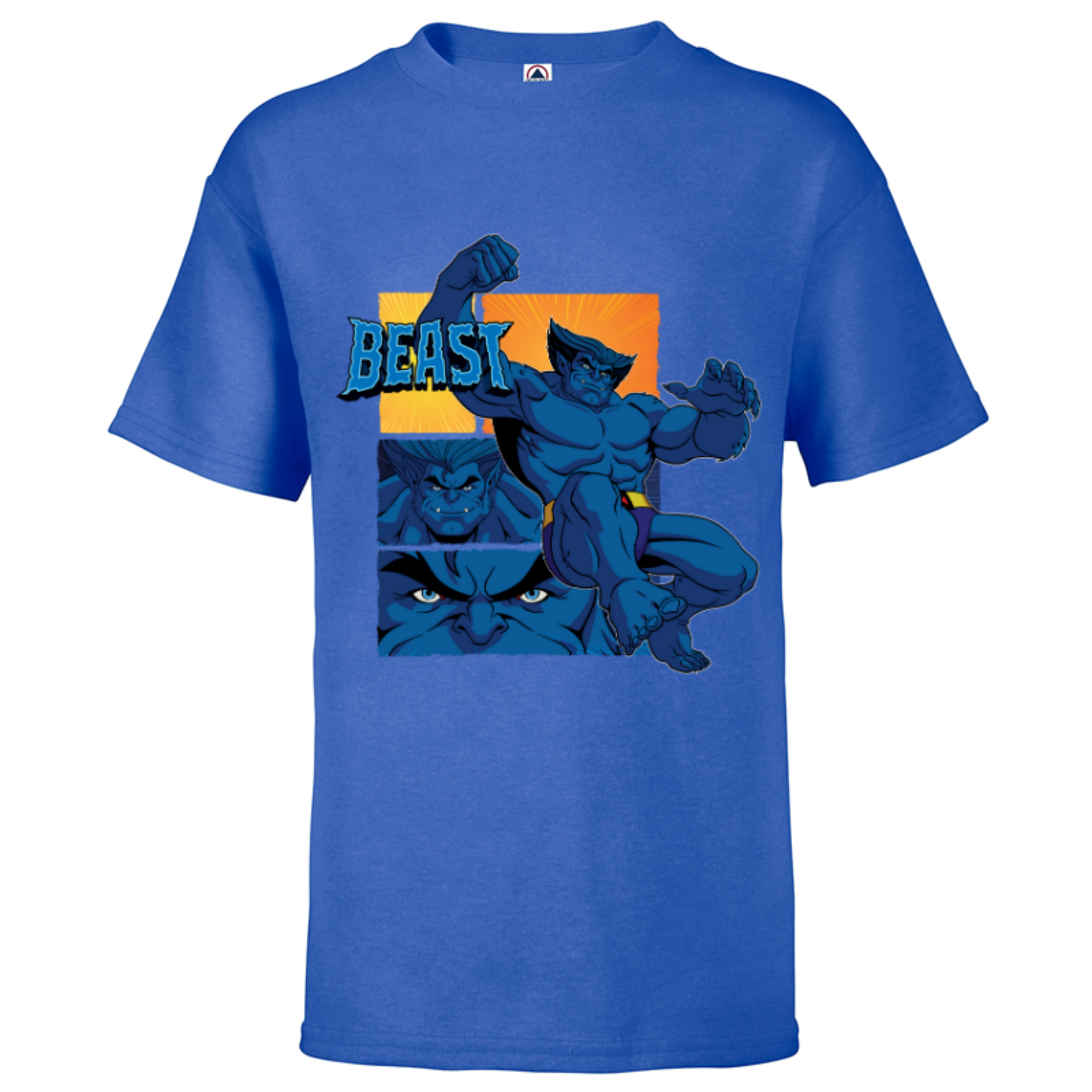 Marvel Studios X-Men ’97 Beast Logo Action Panels- Short Sleeve T-Shirt ...
