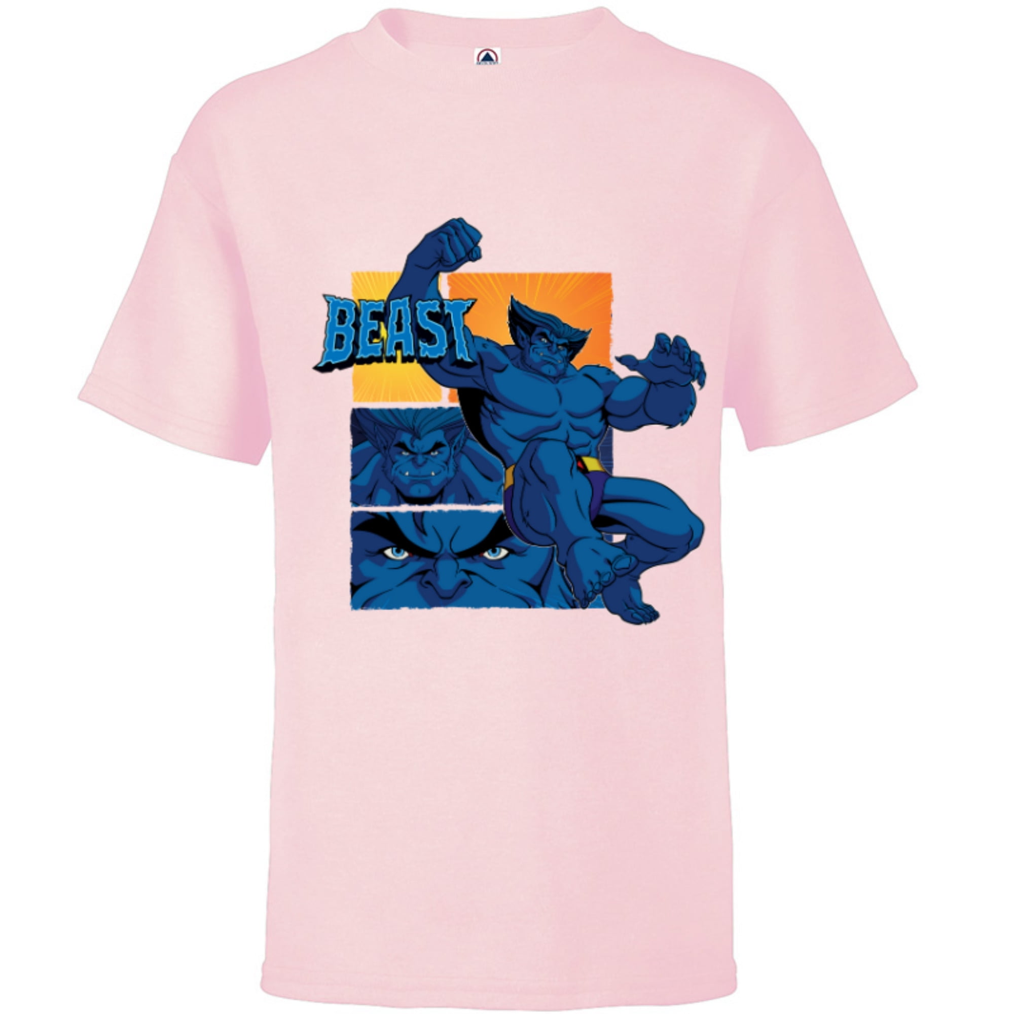 Marvel Studios X-Men ’97 Beast Logo Action Panels- Short Sleeve T-Shirt ...