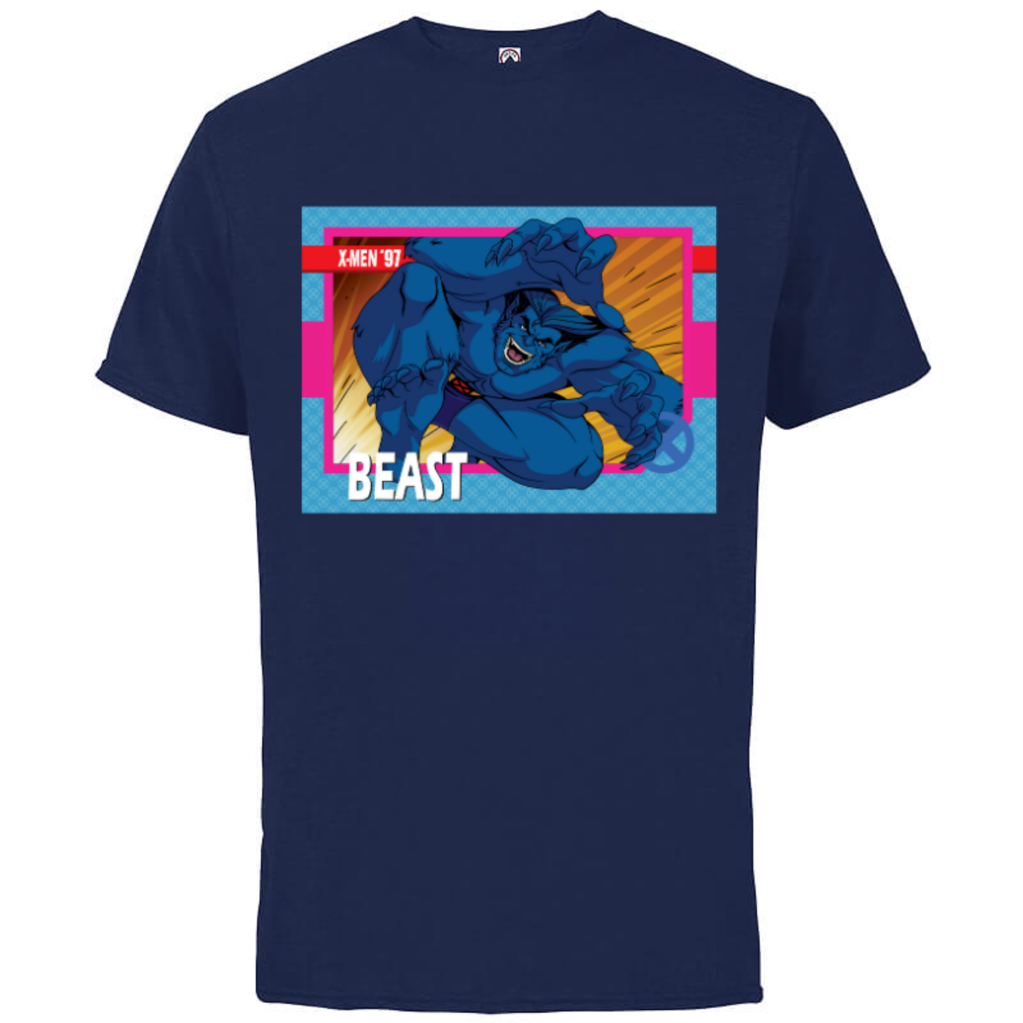 Marvel Studios X-Men ’97 Beast Retro Trading Card- Short Sleeve Cotton ...