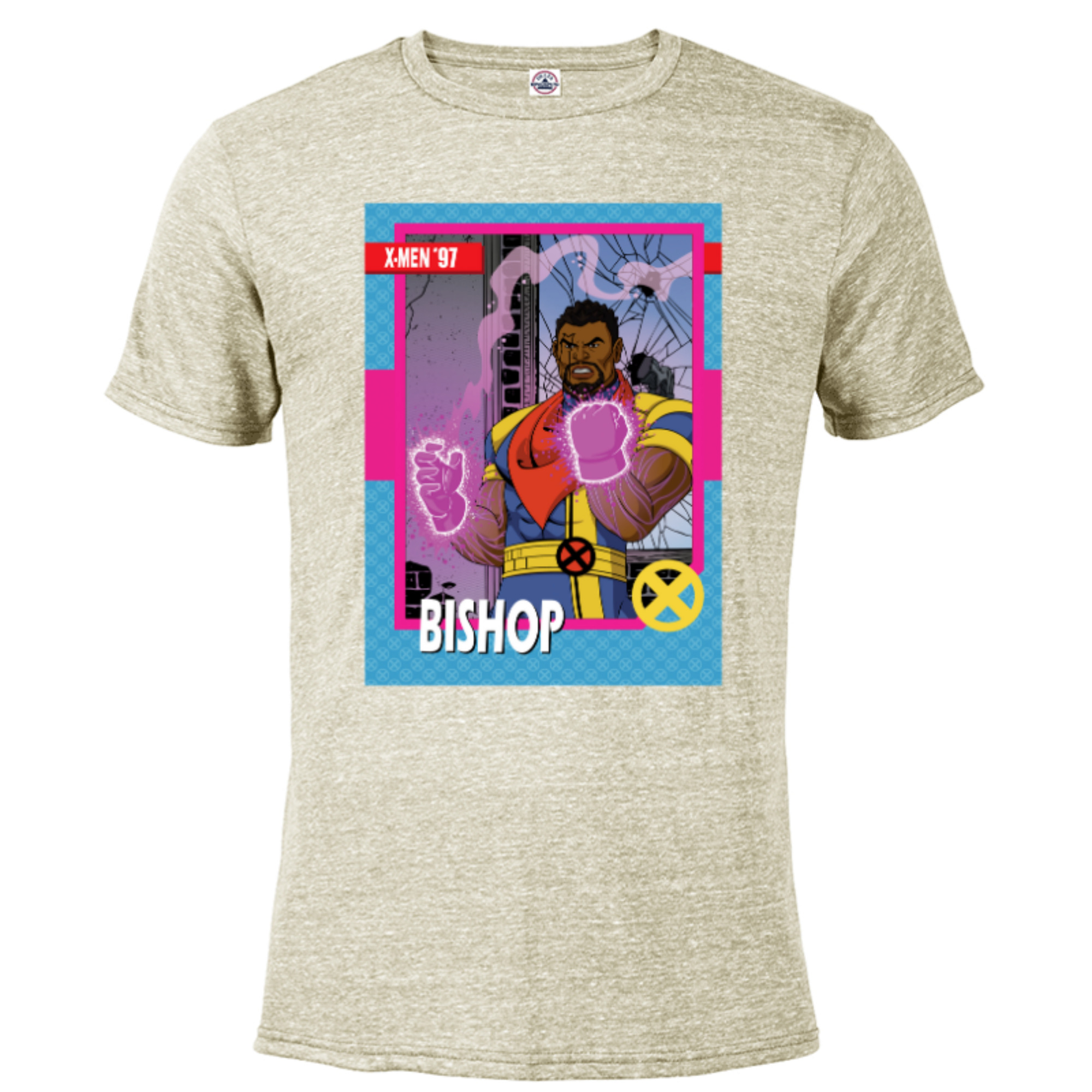 Marvel Studios X-Men ’97 Bishop Retro Trading Card- Short Sleeve Blended T-Shirt for Adults ...