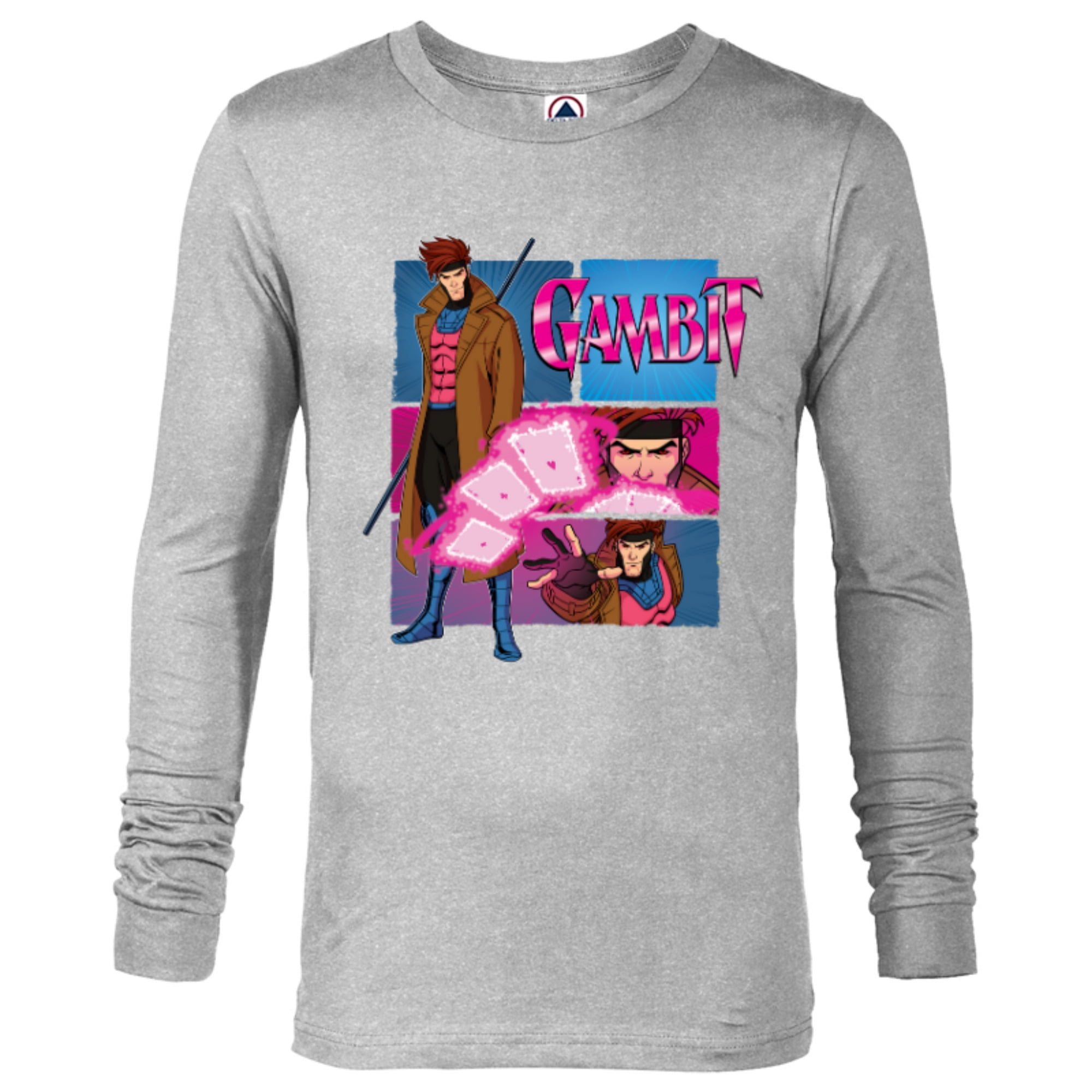 Marvel Studios X-Men ’97 Gambit Card Throw Action Panels- Long Sleeve T ...