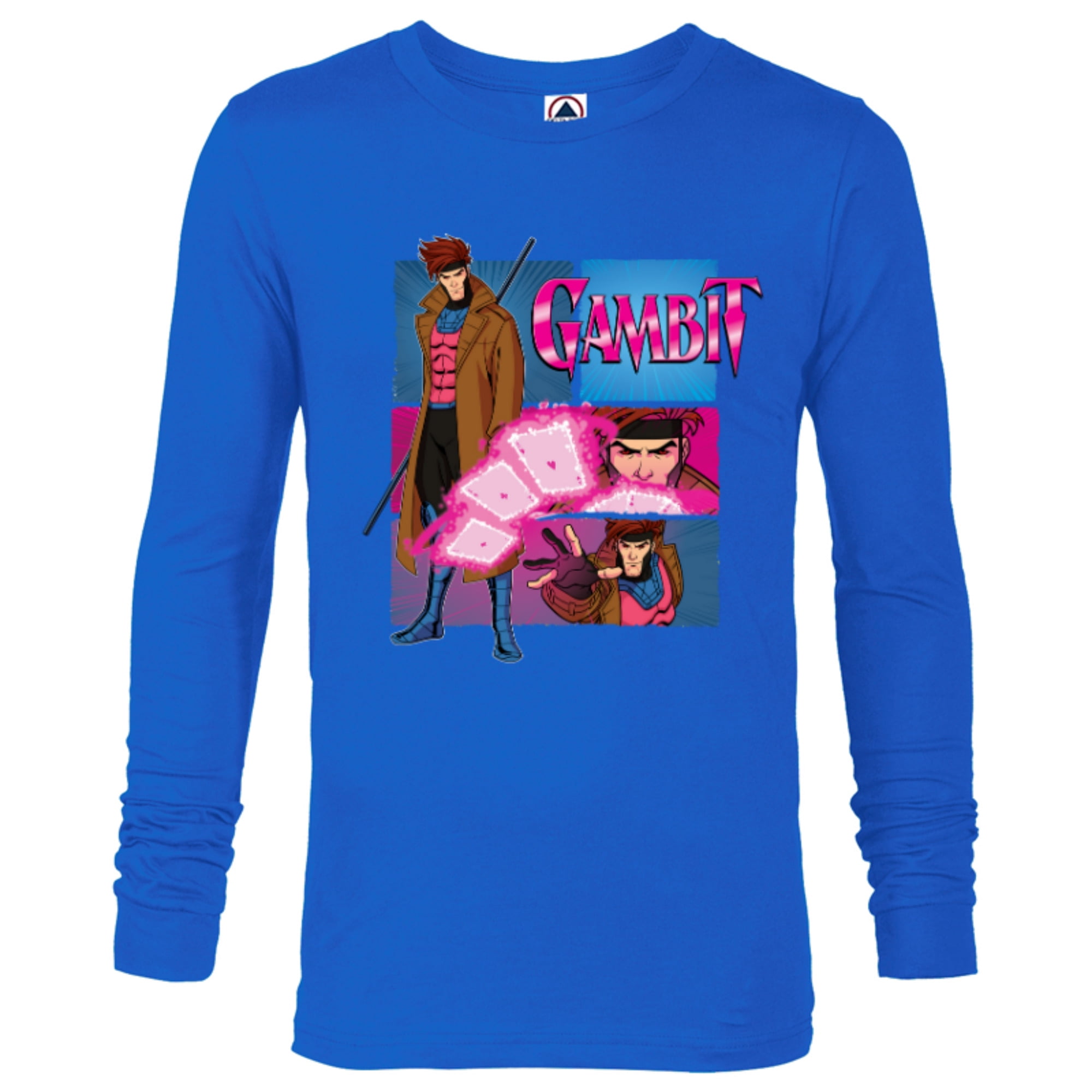 Marvel Studios X-Men ’97 Gambit Card Throw Action Panels- Long Sleeve T ...