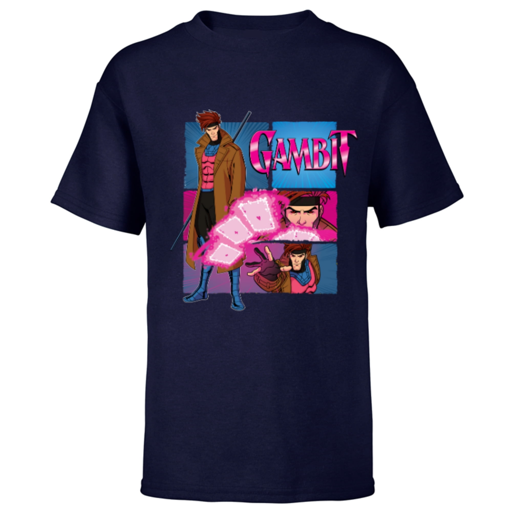 Marvel Studios X-Men ’97 Gambit Card Throw Action Panels- Short Sleeve ...
