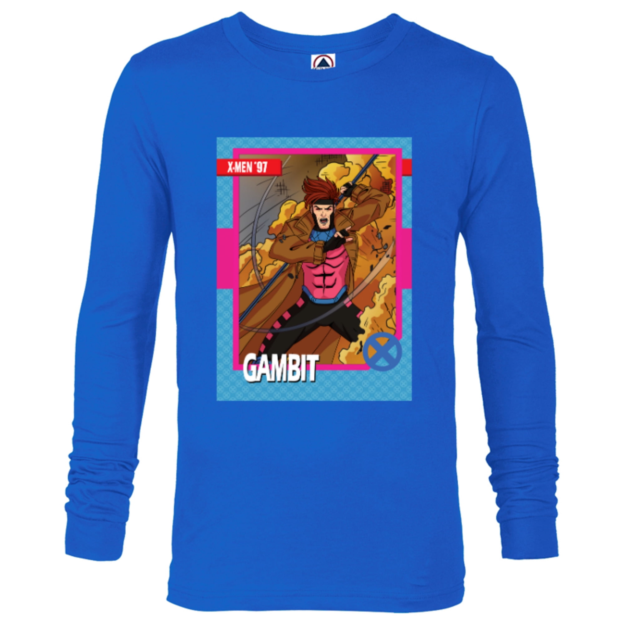 Marvel Studios X-Men ’97 Gambit Retro Trading Card- Long Sleeve T-Shirt ...