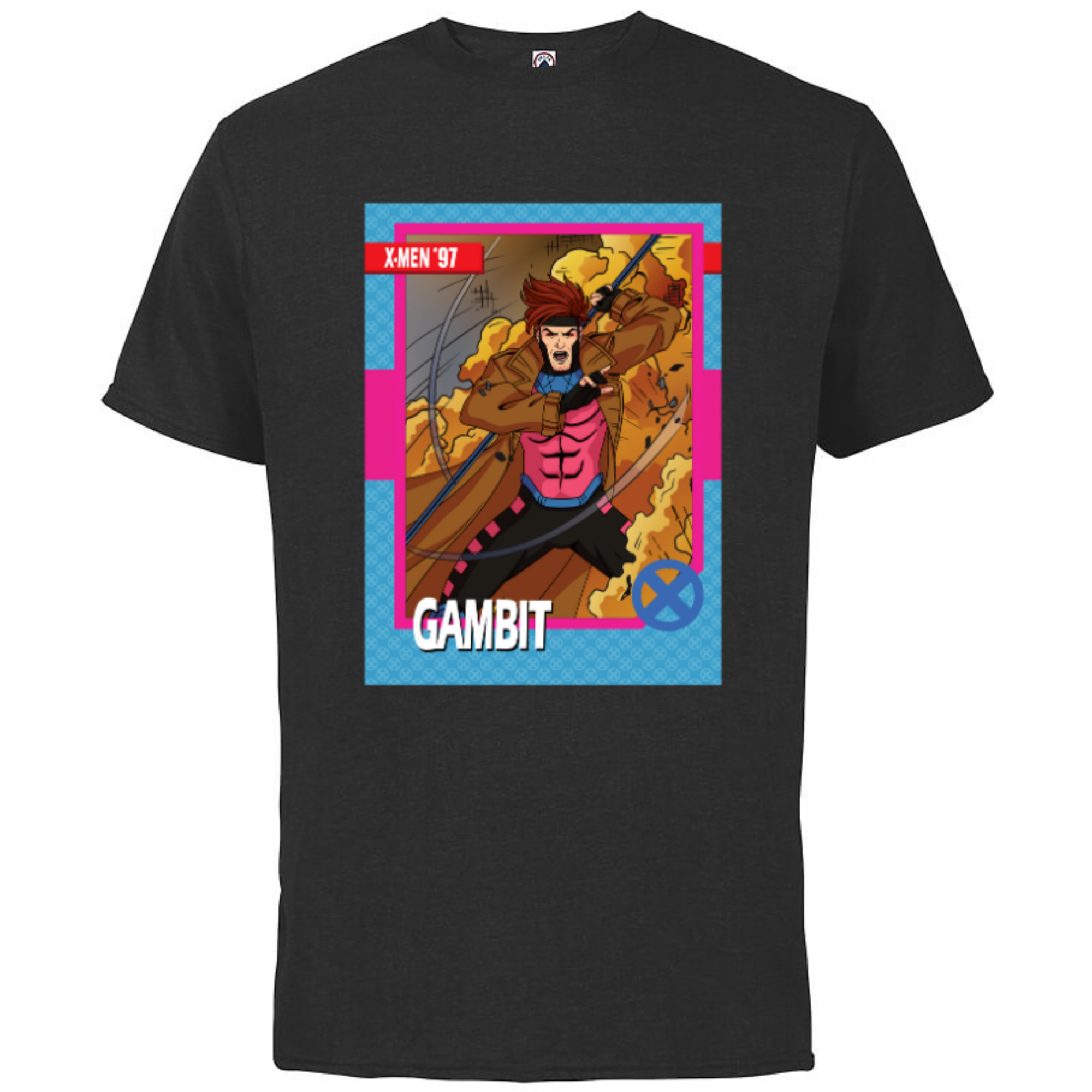 Marvel Studios X-Men ’97 Gambit Retro Trading Card- Short Sleeve Cotton ...