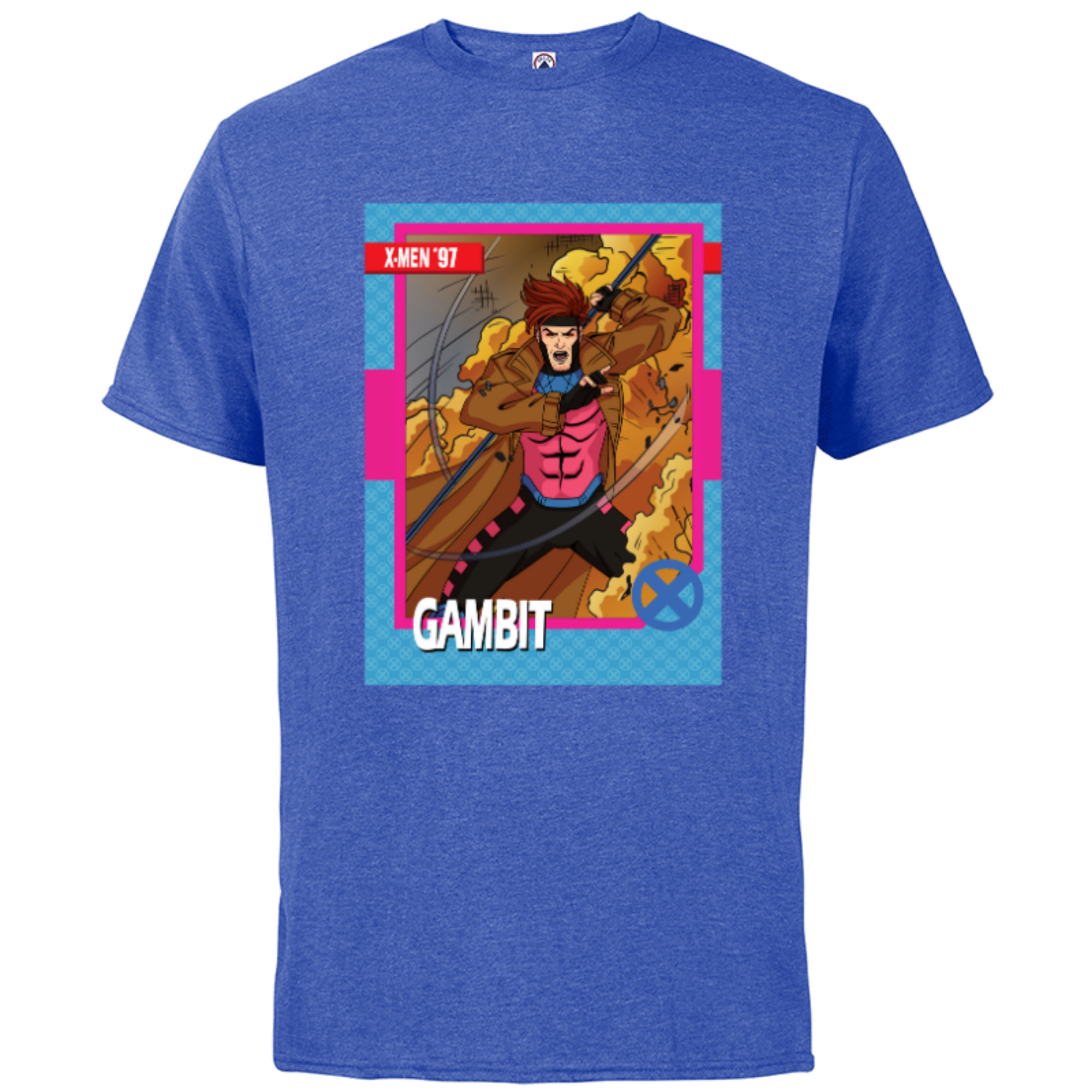 Marvel Studios X-Men ’97 Gambit Retro Trading Card- Short Sleeve Cotton ...